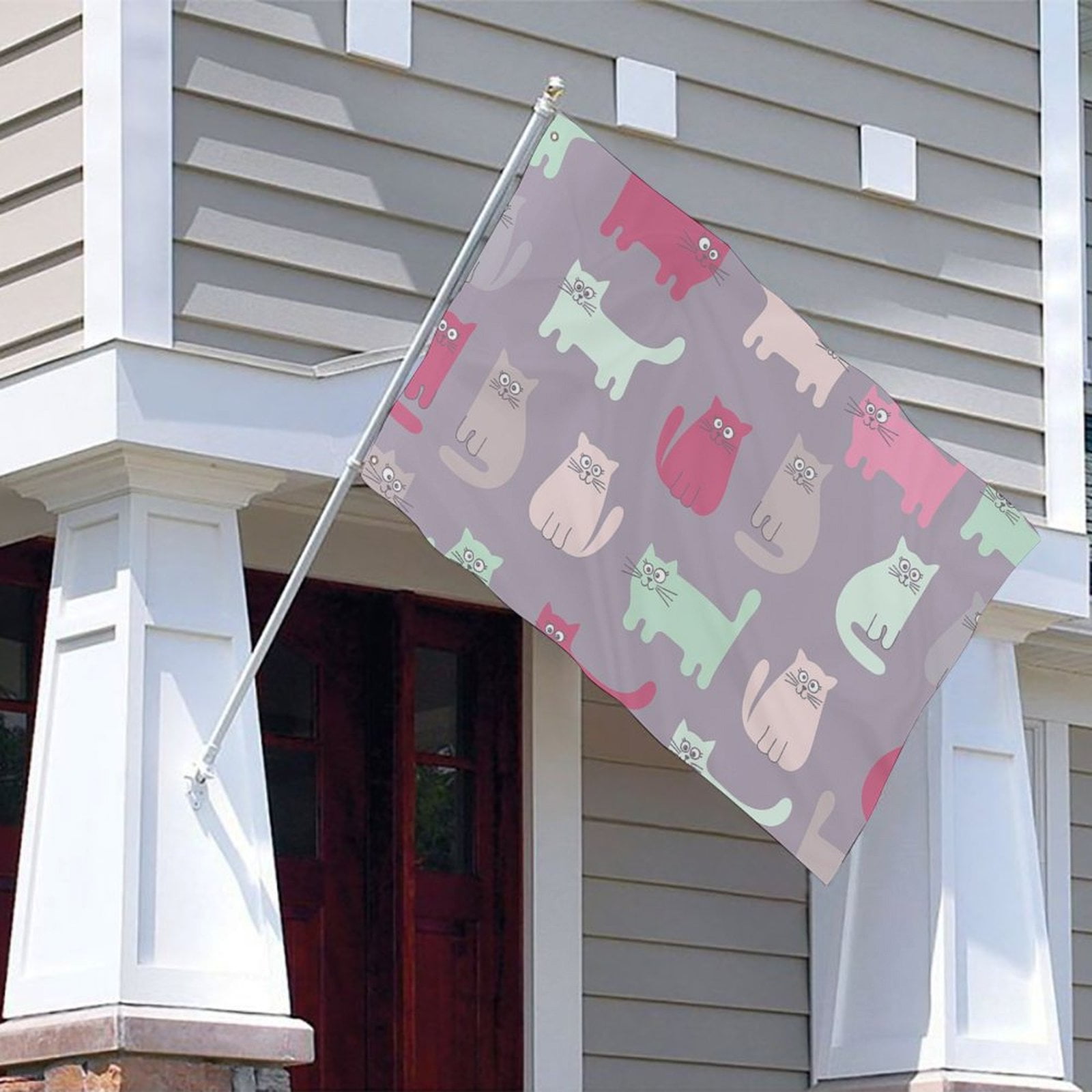 Cartoon Garden Banner - Double-Sided House Outdoor Flag for Yard And ...