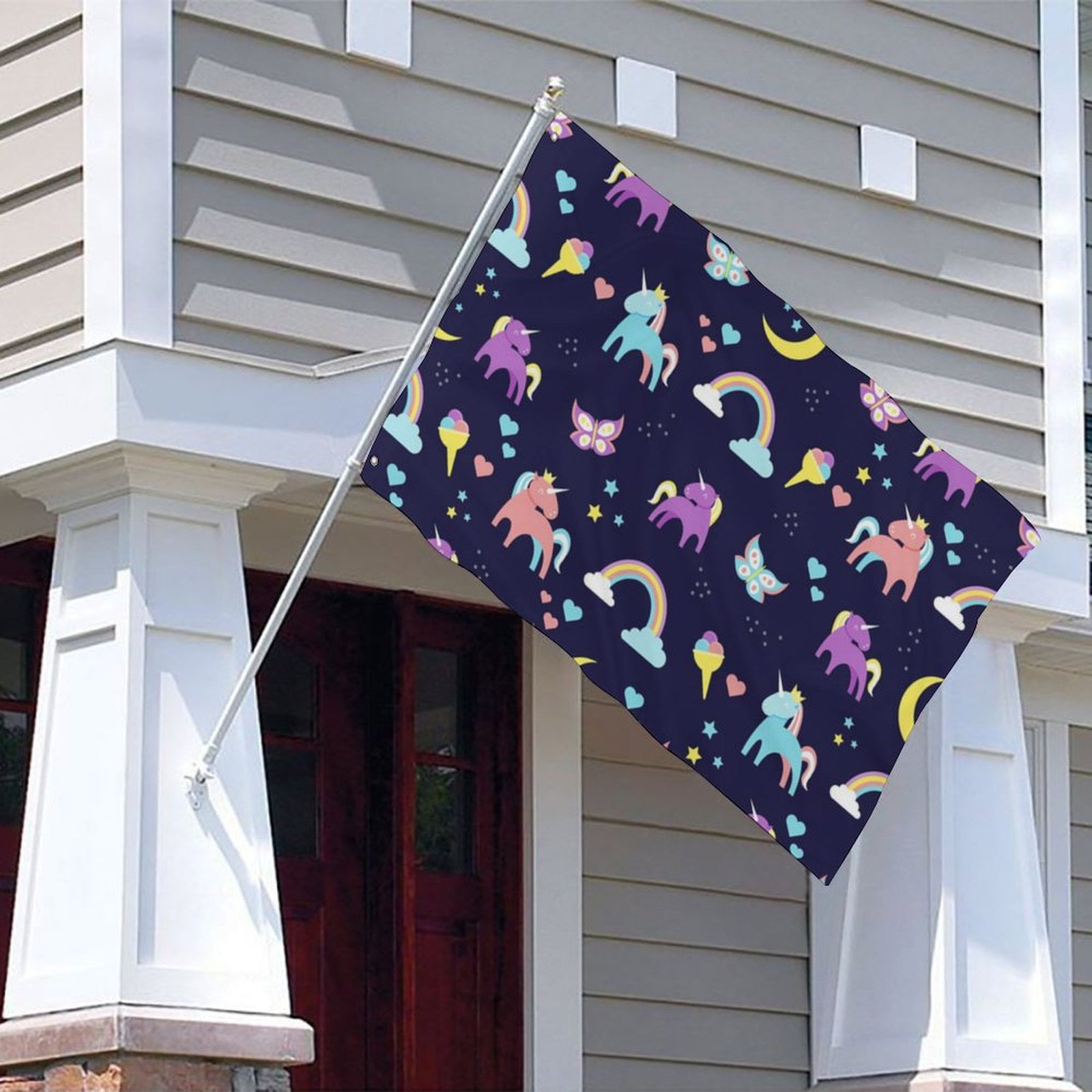 Cartoon Garden Banner - Double-Sided House Outdoor Flag for Yard And ...