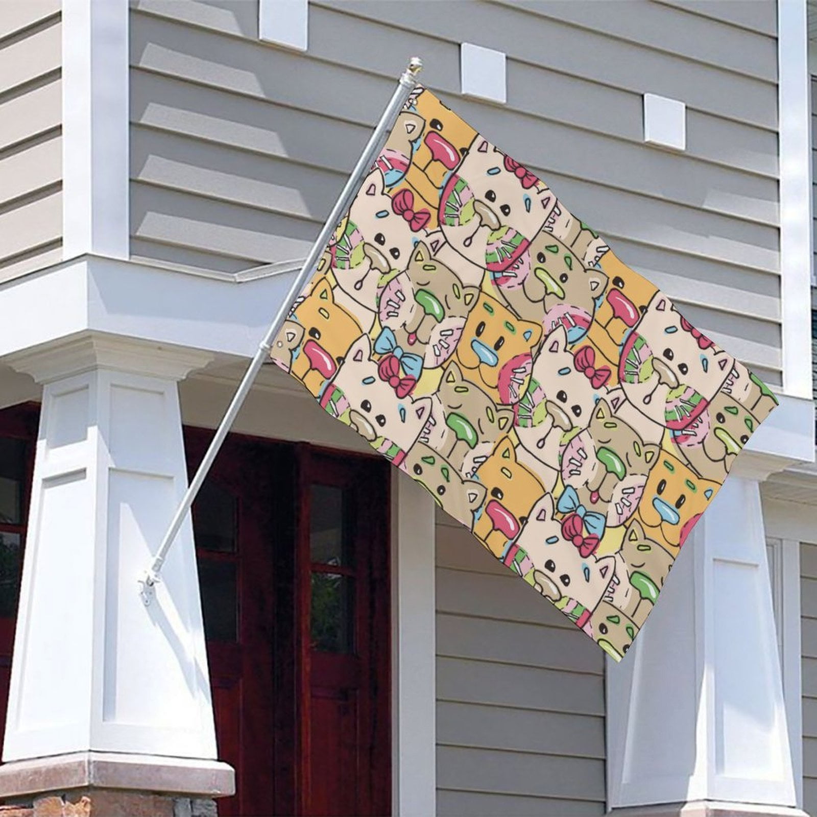 Cartoon Garden Banner - Double-Sided House Outdoor Flag for Yard And ...