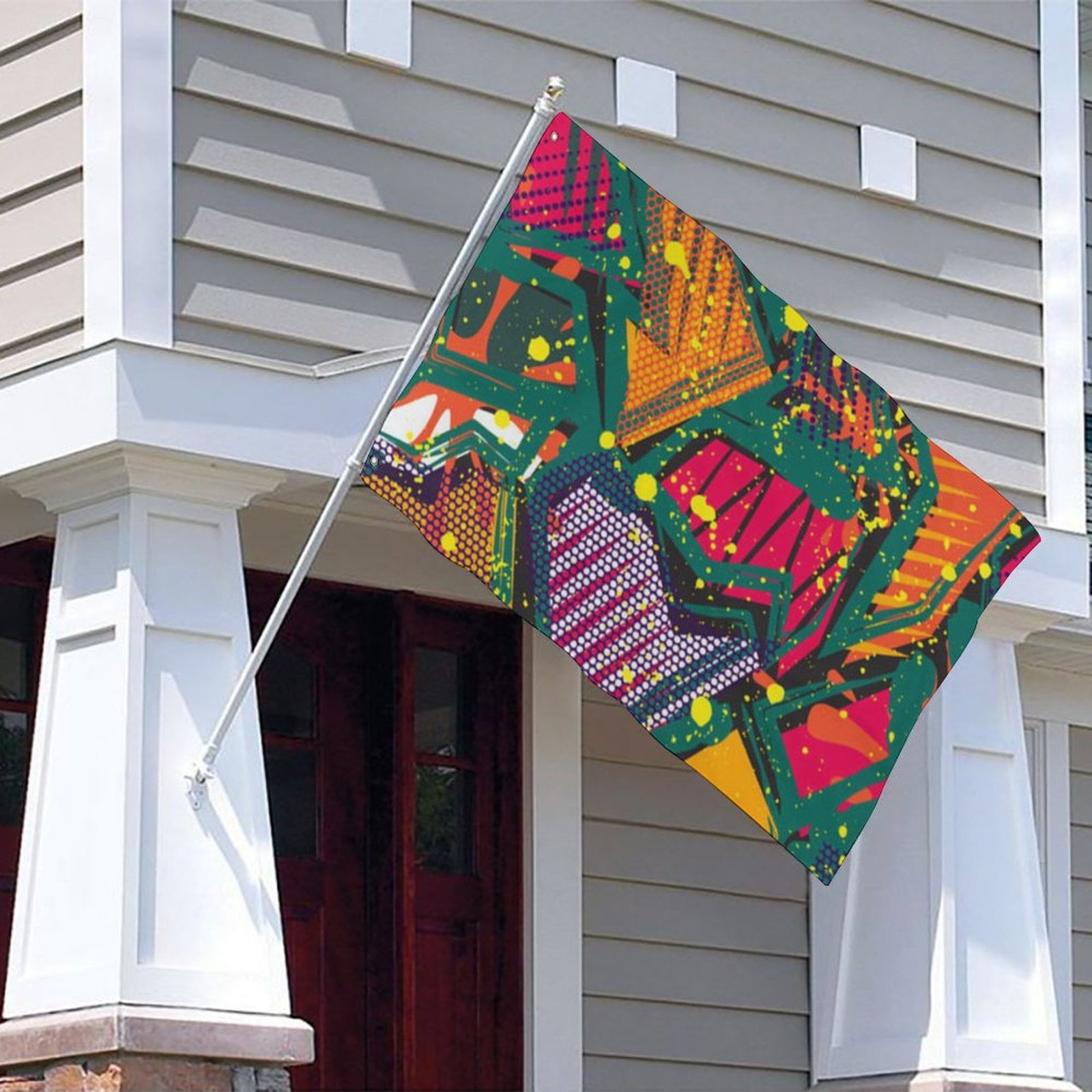 Cartoon Garden Banner - Double-Sided House Outdoor Flag for Yard And ...