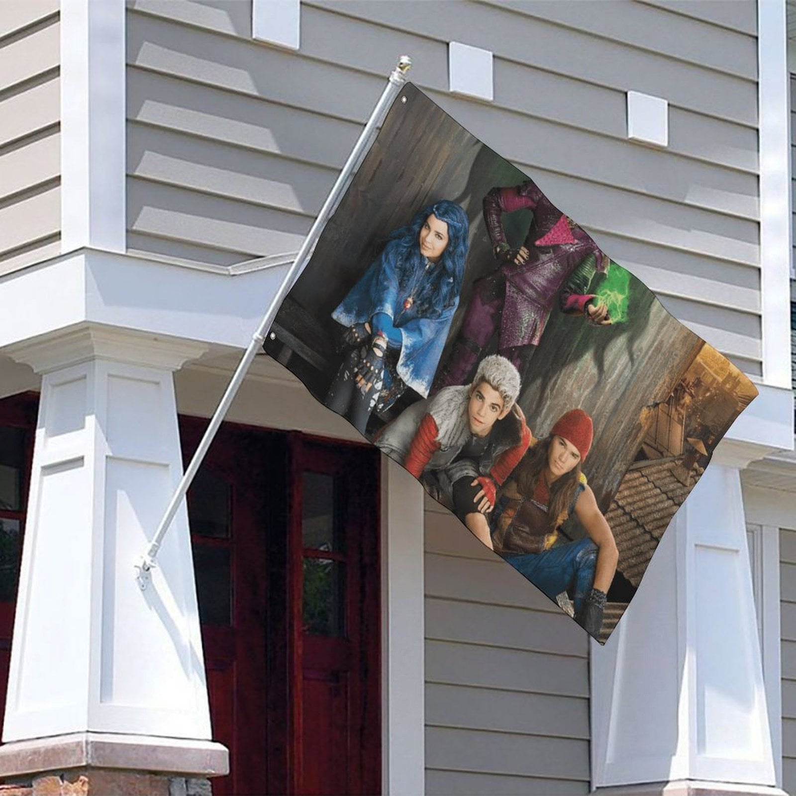 Cartoon Garden Banner - Double-Sided House Outdoor Flag for Yard And ...