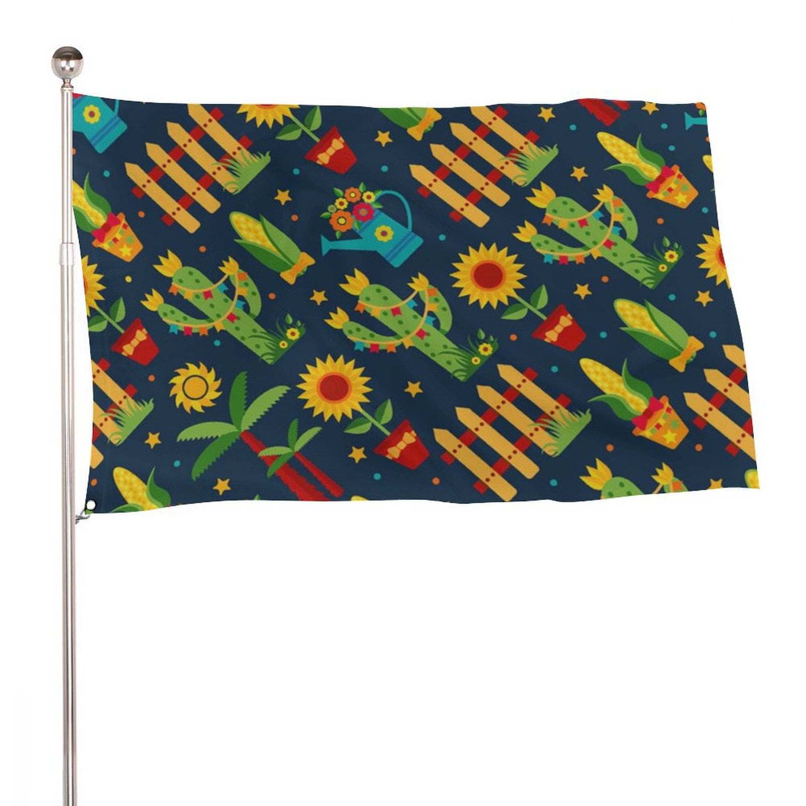 Cartoon Garden Banner - Double-Sided House Outdoor Flag for Yard And ...