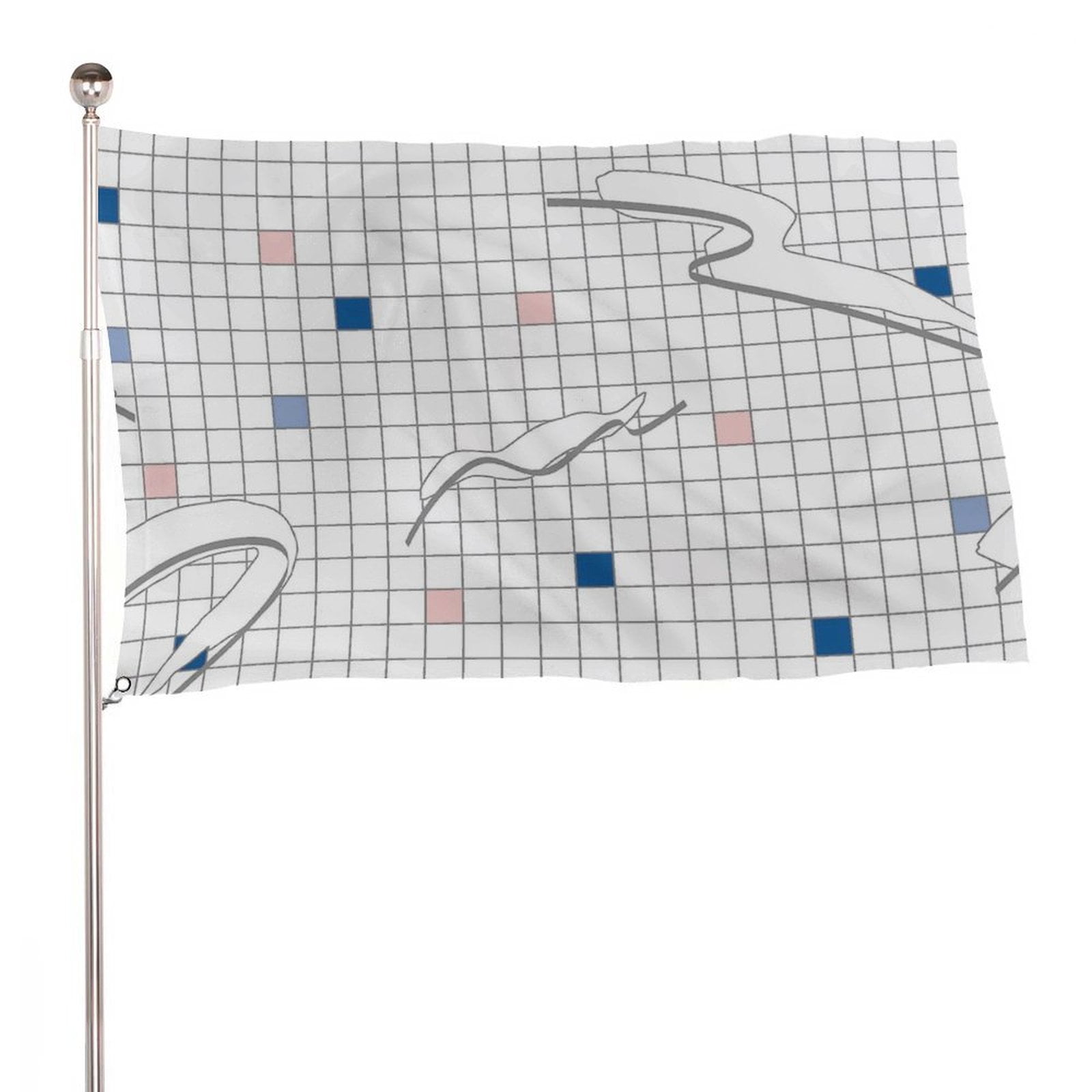 Cartoon Garden Banner - House Outdoor Flag for Yard And Lawn Decoration ...