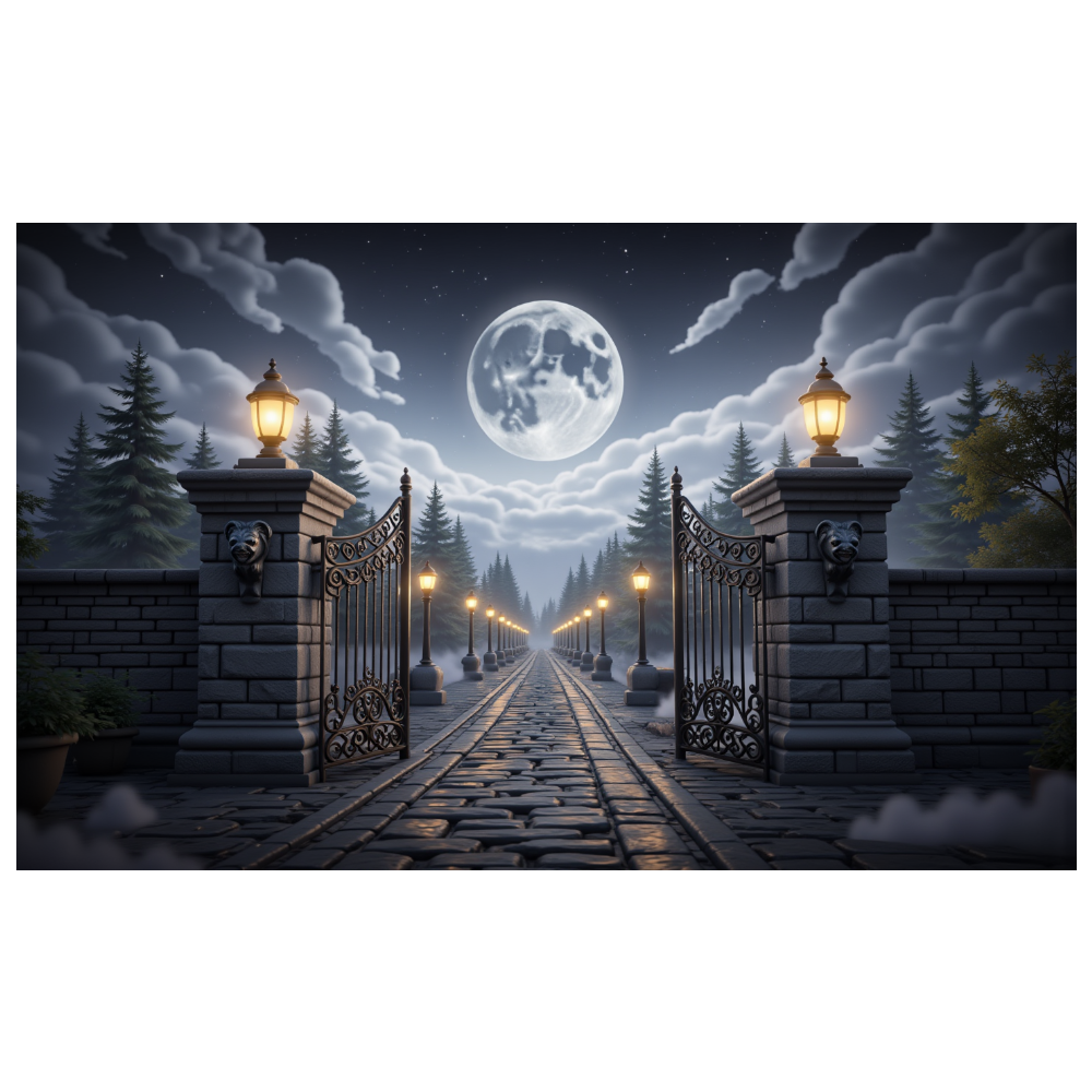 Cartoon Gargoyle Decoration Halloween Gate Spooky Theme for Outdoor ...