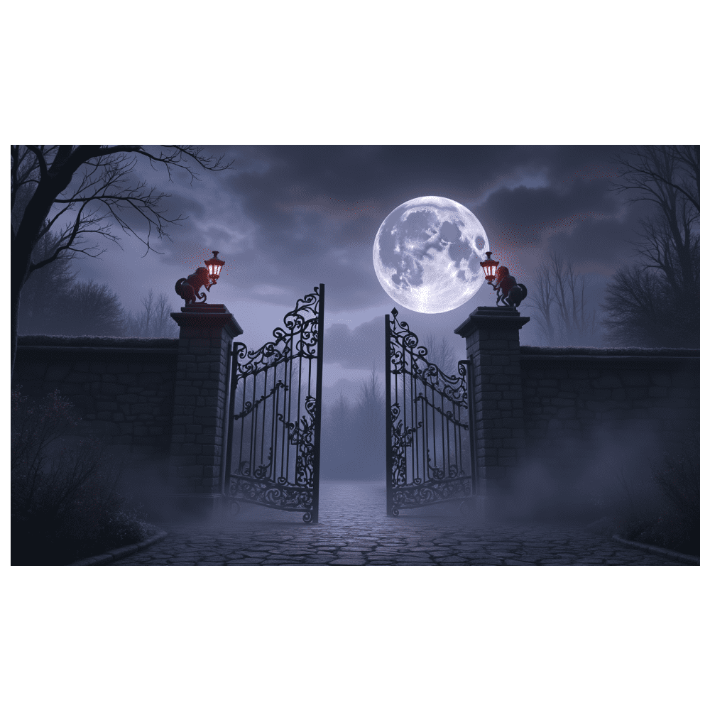 Cartoon Gargoyle Decoration Halloween Gate Spooky Theme for Outdoor ...