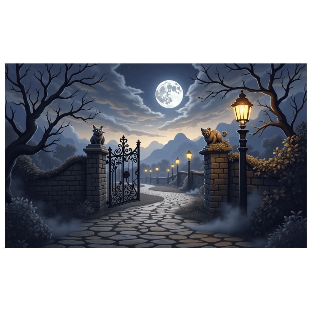 Cartoon Gargoyle Decoration Halloween Gate Spooky Theme for Outdoor ...