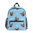 Cartoon German Shepherd Pattern Mini Backpack Cute Small Backpack with ...