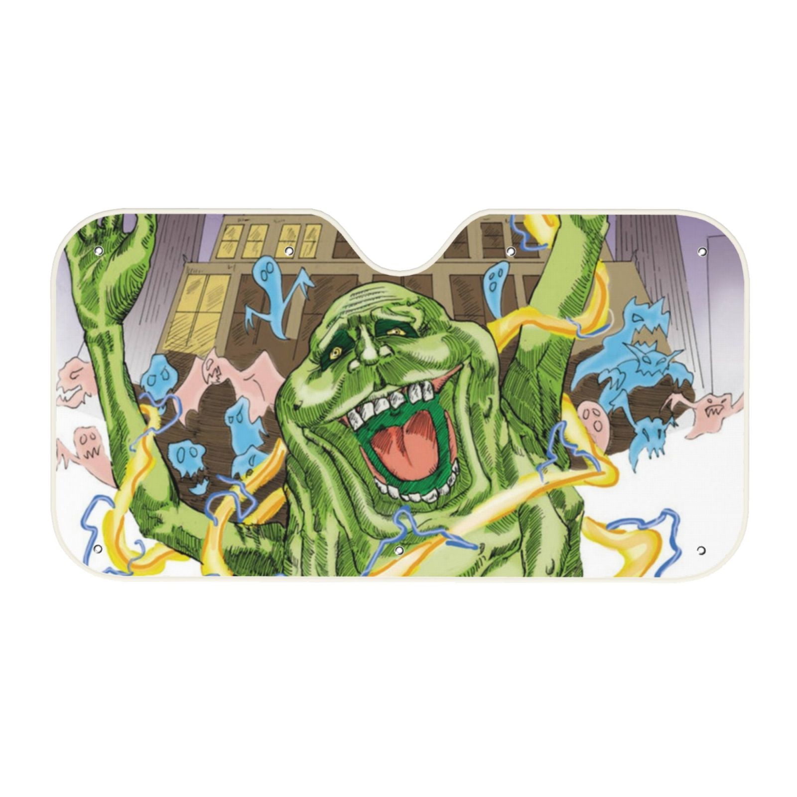 Cartoon Ghostbusters Foldable Car Windshield Sunshade Vehicle ...