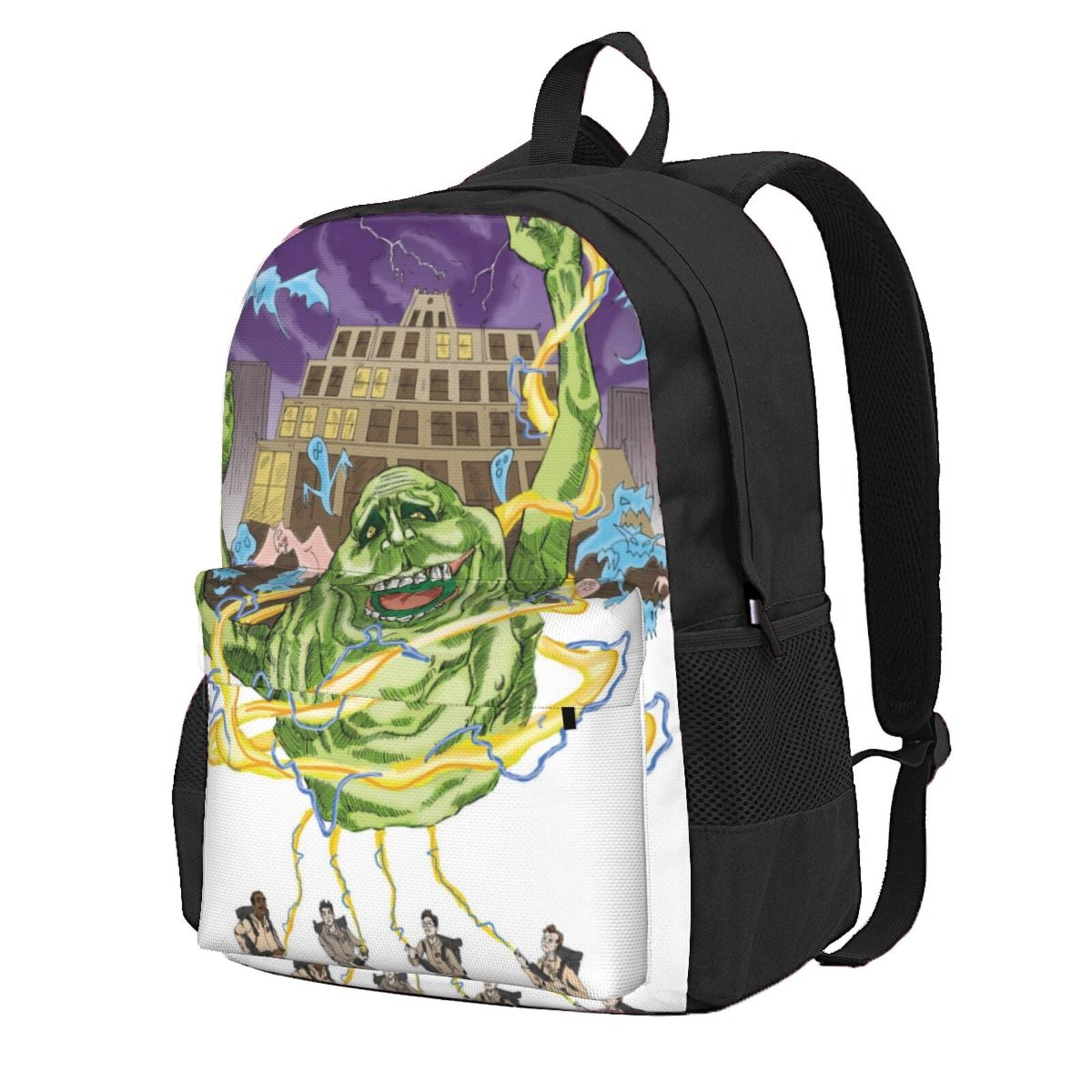 Cartoon Ghostbusters Laptop Backpack Large Capacity Casual Daypack ...