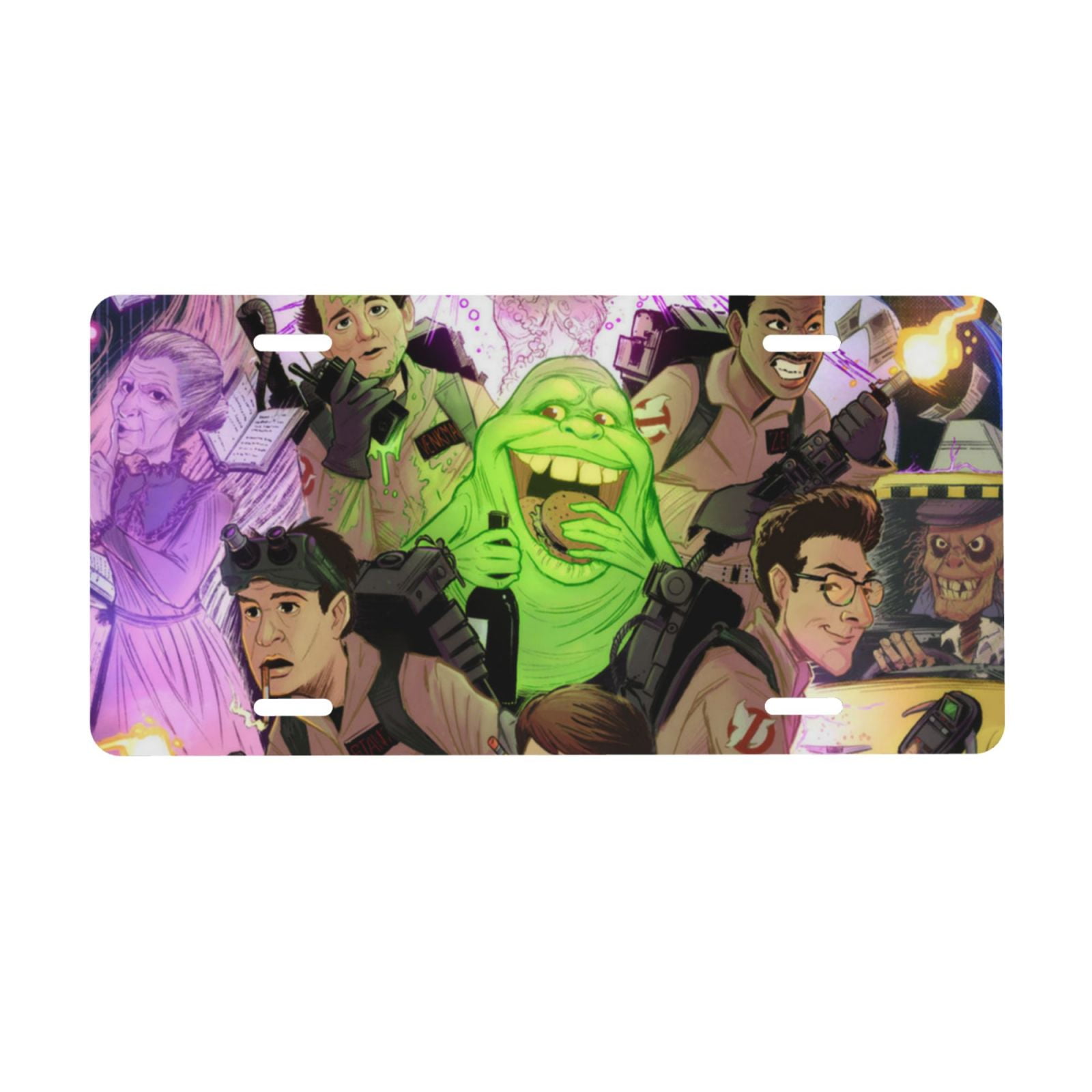 Cartoon-Ghostbusters License Plate Cover Aluminum Novelty Vanity Tag ...