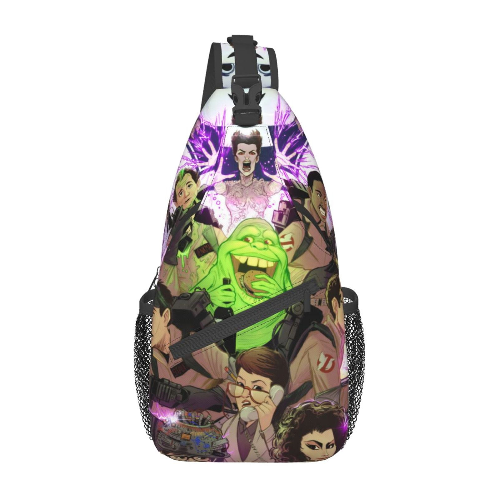 Cartoon-Ghostbusters Sling Bag Crossbody Backpack Chest Bags Diagonally ...