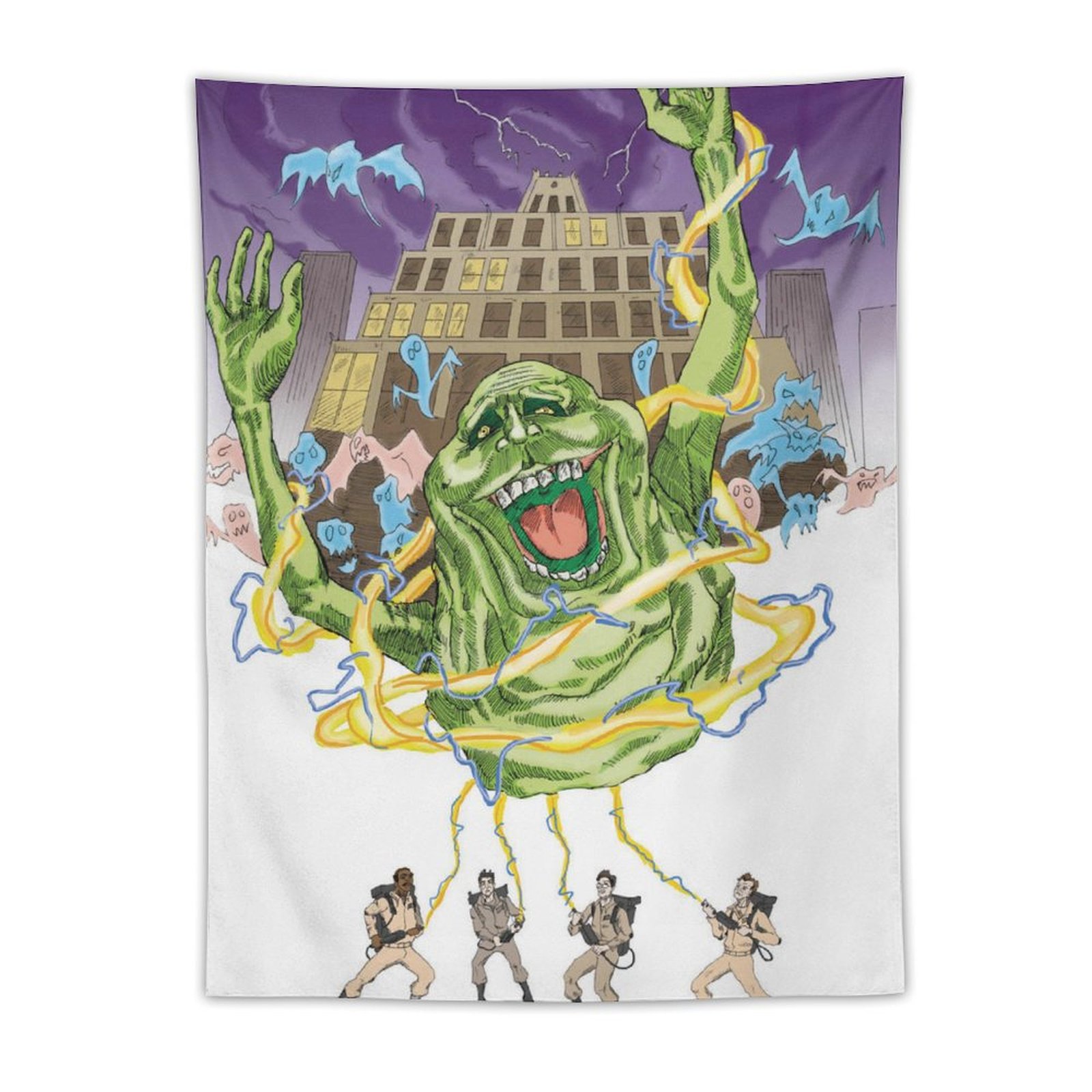 Cartoon Ghostbusters Tapestry Luxury Wall Hanging Tapestries Decoration ...