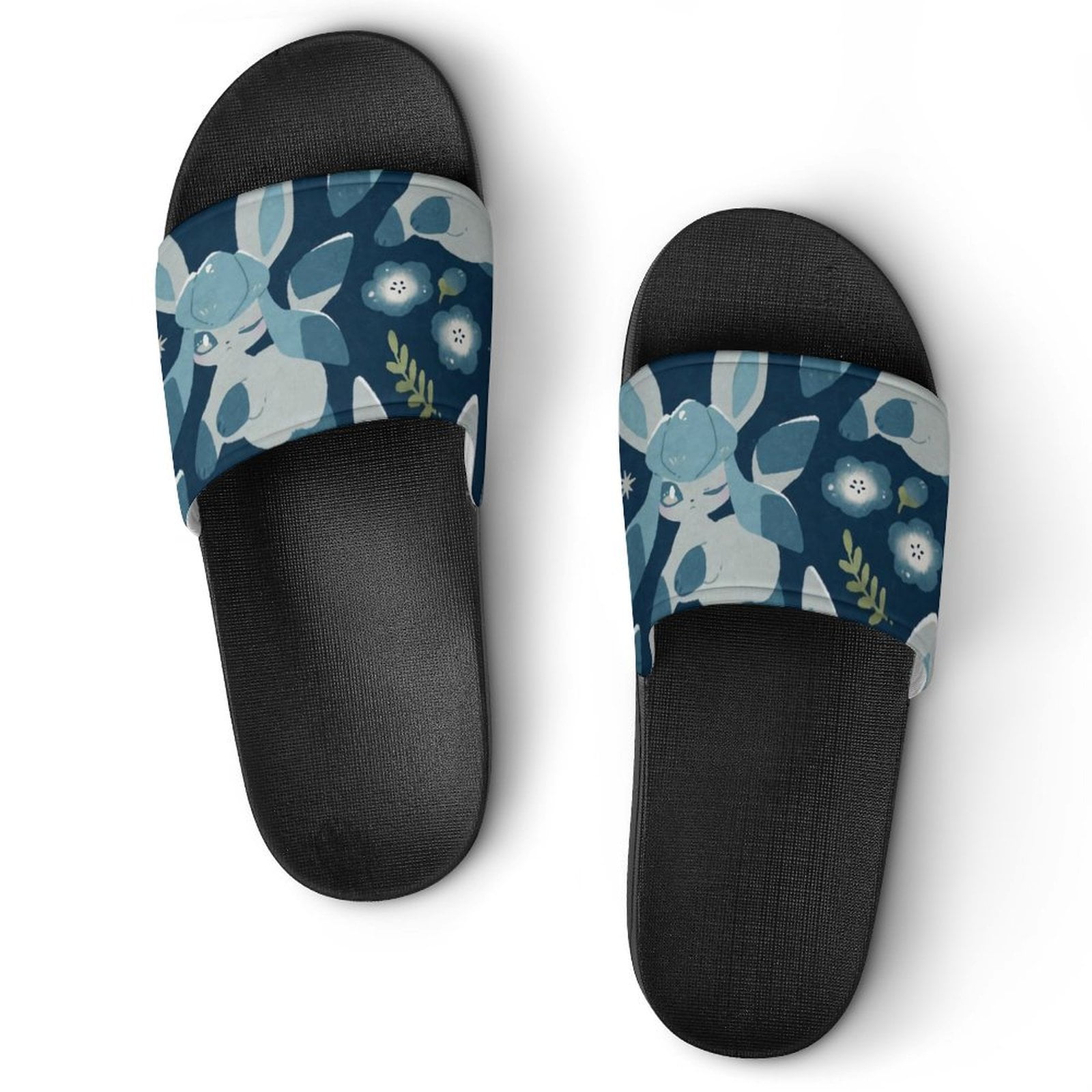 Cartoon Glaceon Beach Sandals for Men and Women,Summer Novelty Open Toe ...