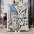 Cartoon Gnome Pattern Blanket, 1/2 Counts Soft Warm Throw Blanket, Air ...