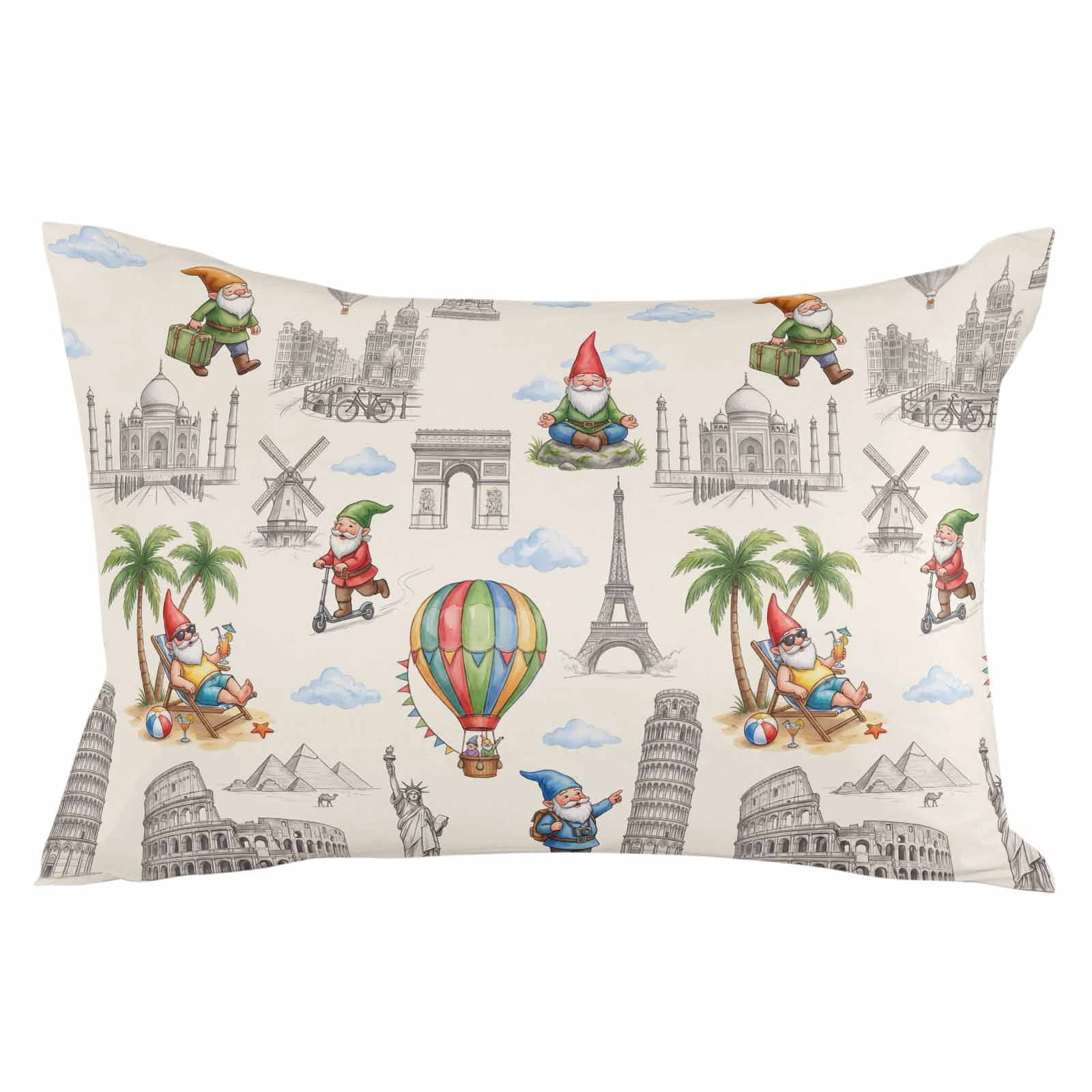 Cartoon Gnomes Throw Pillow Cover 24 x 36 Inch Decorative Pillow Cover ...