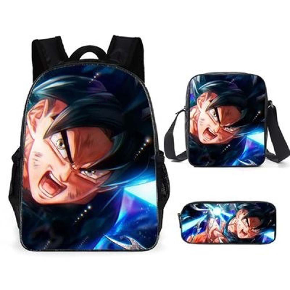 Cartoon Goku Seven Dragon Ball Backpack Unisex Anime Backpack Set 3D ...