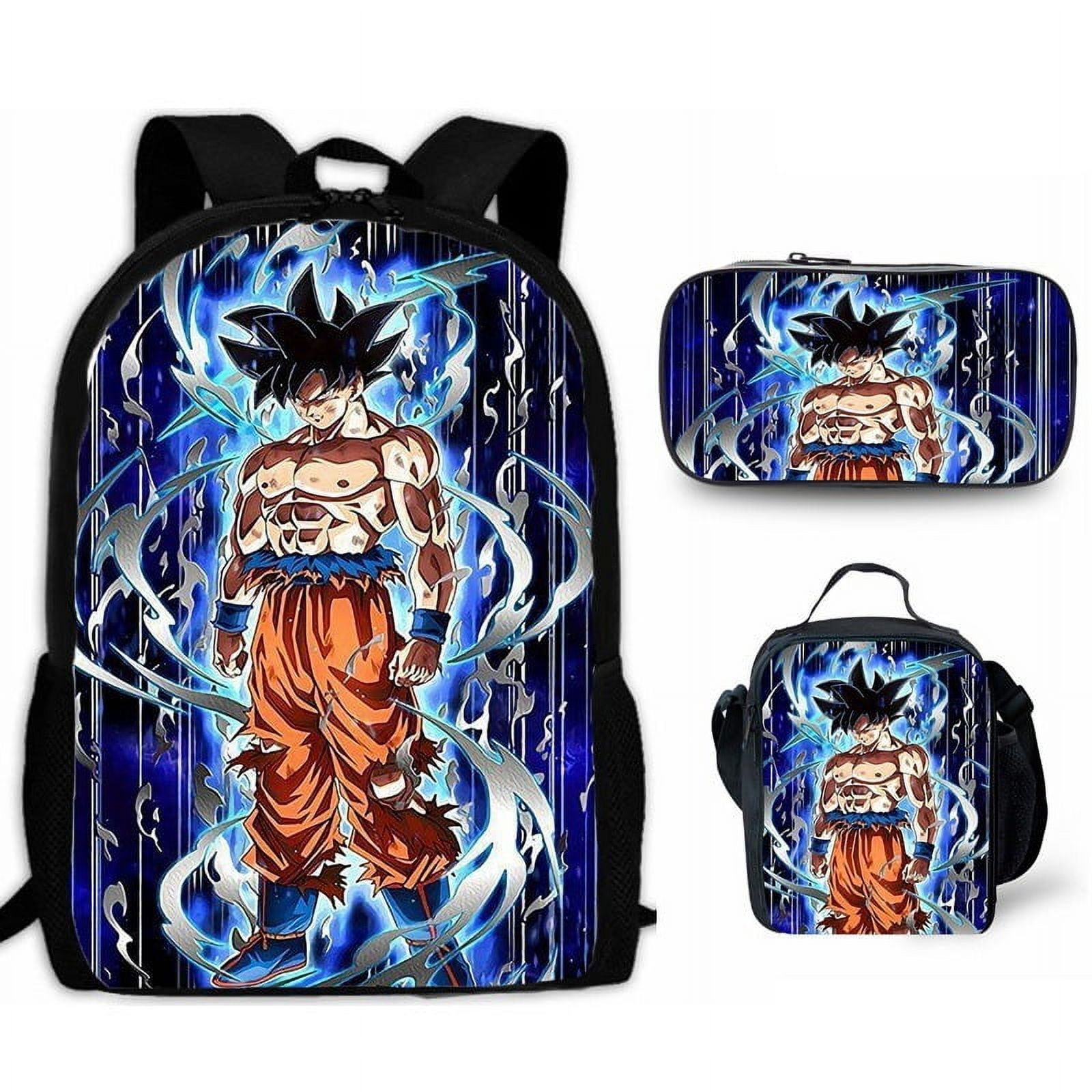 Cartoon Goku Seven Dragon Ball Backpack Unisex Anime Backpack Set 3D ...