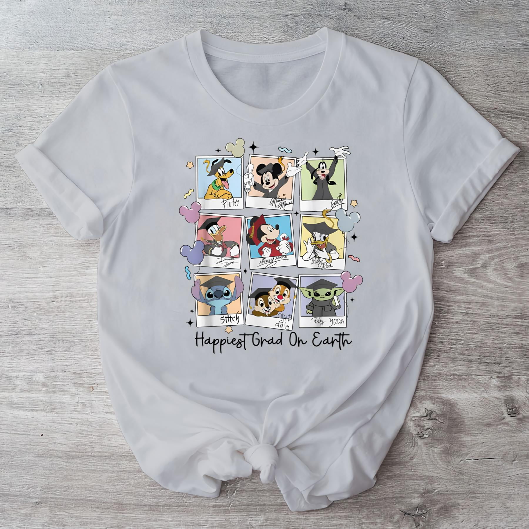 Cartoon Graduation Shirt, Happiest Grad On Earth - Graduation Gift ...