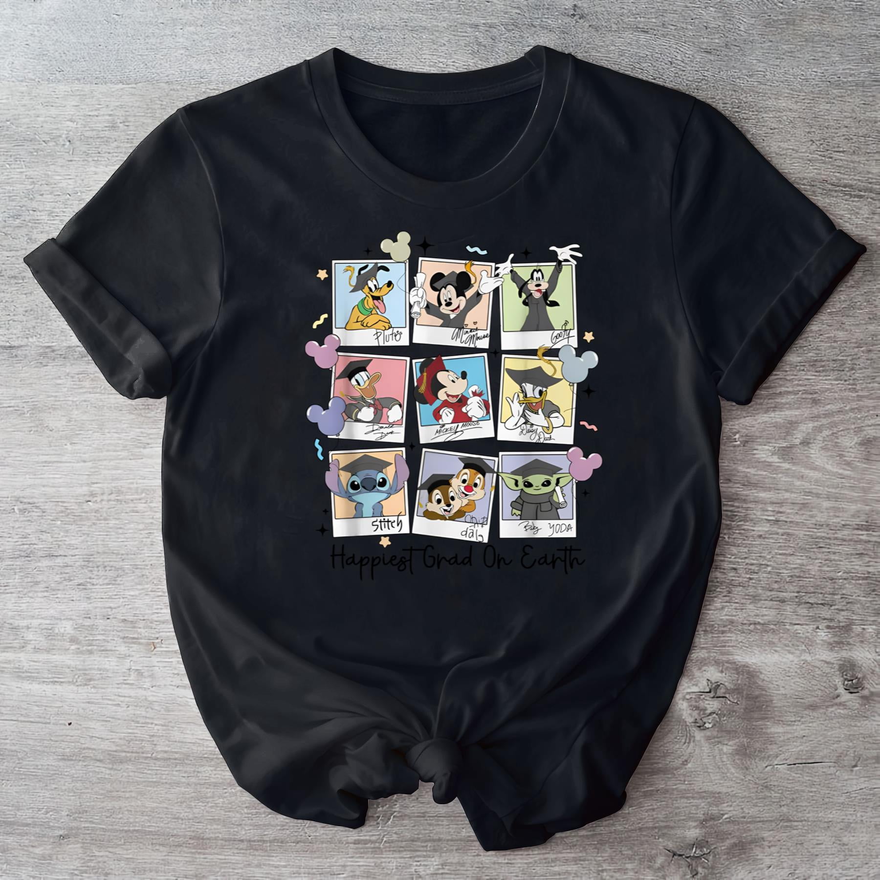Cartoon Graduation Shirt, Happiest Grad On Earth - Graduation Gift ...