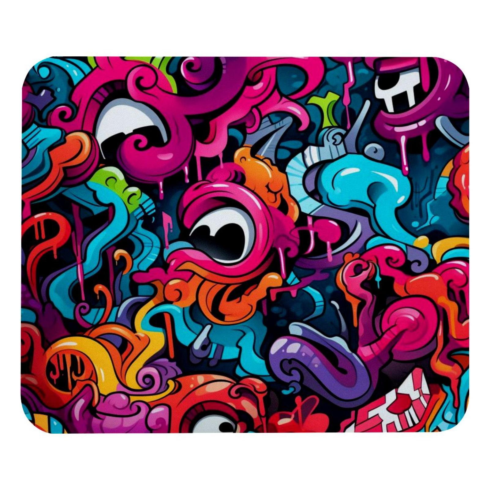 Cartoon Graffiti Mousepad, Non-Slip Mouse Pad, Office Desk Mat, Jiaji ...