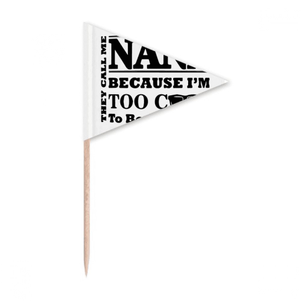 Cartoon Grandma Letters Present Best Wishes Toothpick Triangle Cupcake ...