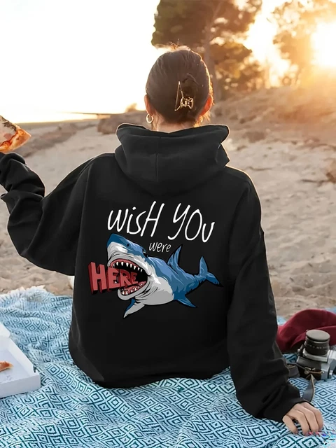 Cartoon Graphic Print 1 Side Hoodie S-5Xl Pocket Fall Winter - Walmart.com