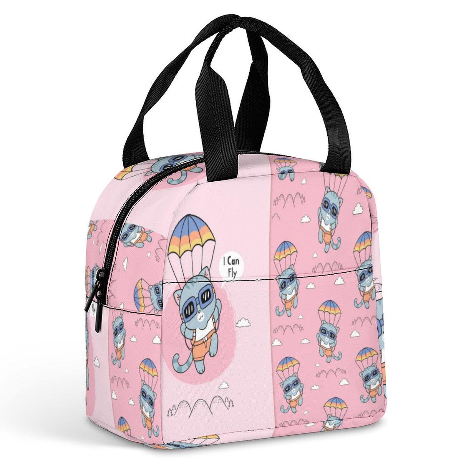 Cartoon Graphics Animation Large Capacity Lunch Bag Insulated Lunch Box ...