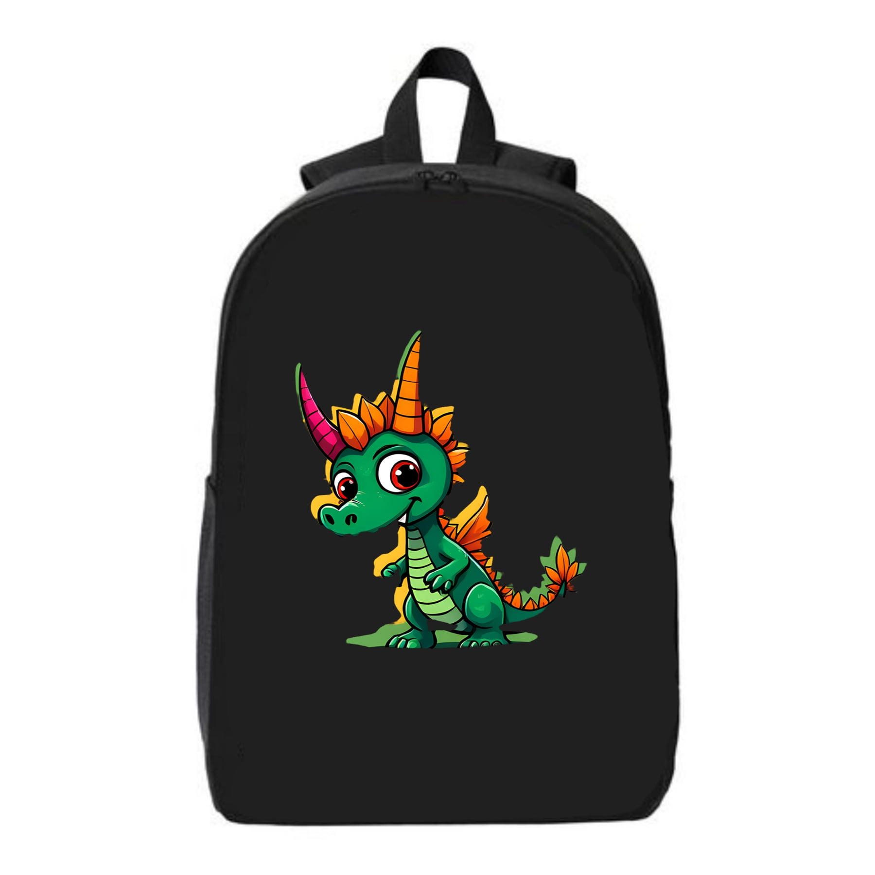 Cartoon Green Dragon Backpack for College & Travel - Fits 15 " Laptop ...