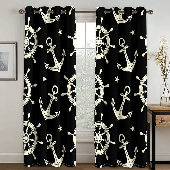 Cartoon Green Farm Car Tractor Truck Boys Window Curtains Drapes for ...