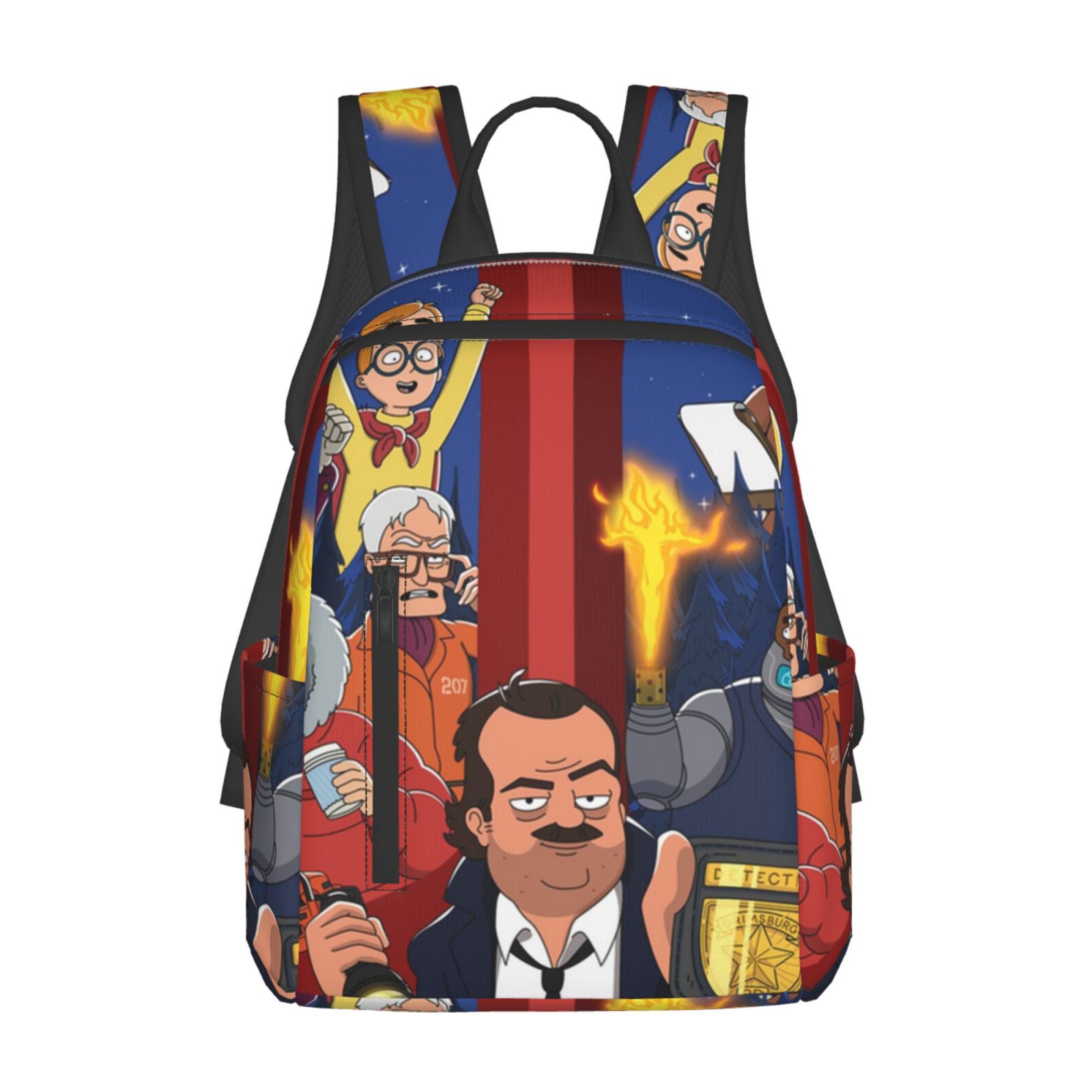 Cartoon Grimsburg Backpack Bookbag School Bag Unisex Daypack ...