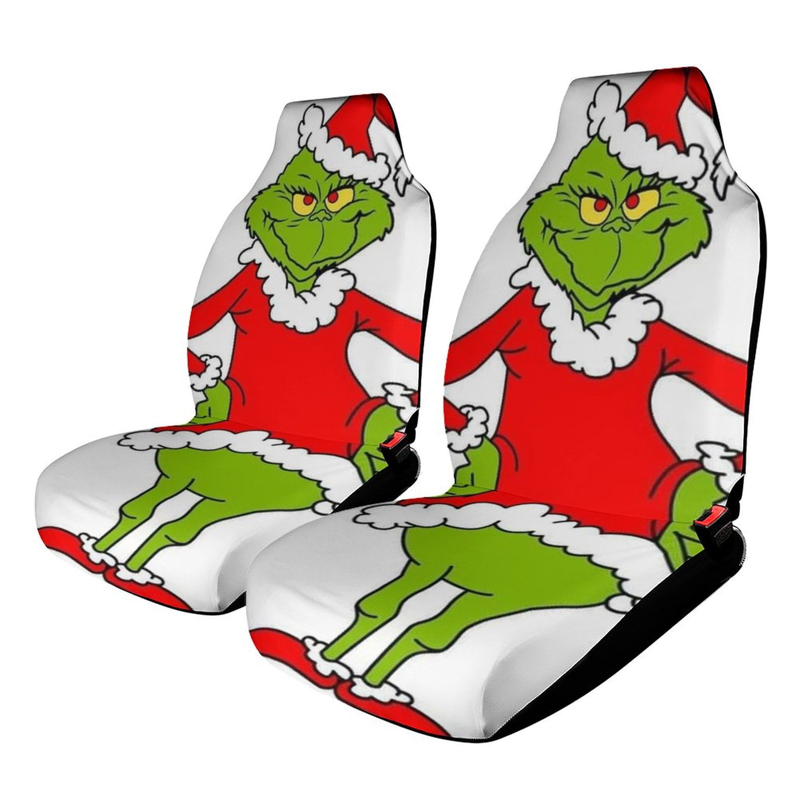 Cartoon Grinch Car Seat Covers Breathable Vehicle Front Bucket Seat ...