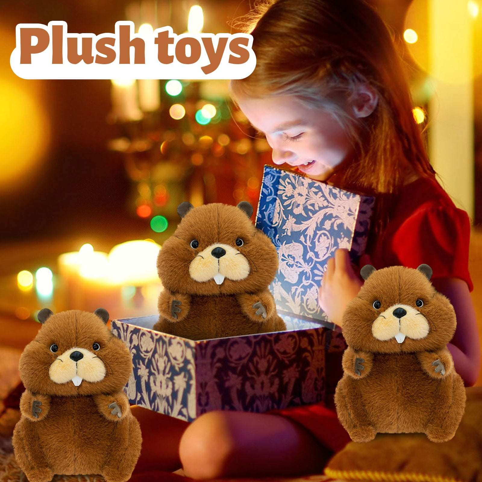 Cartoon Groundhog Plush Toys, Cute Pet Home Decorations And Children's ...
