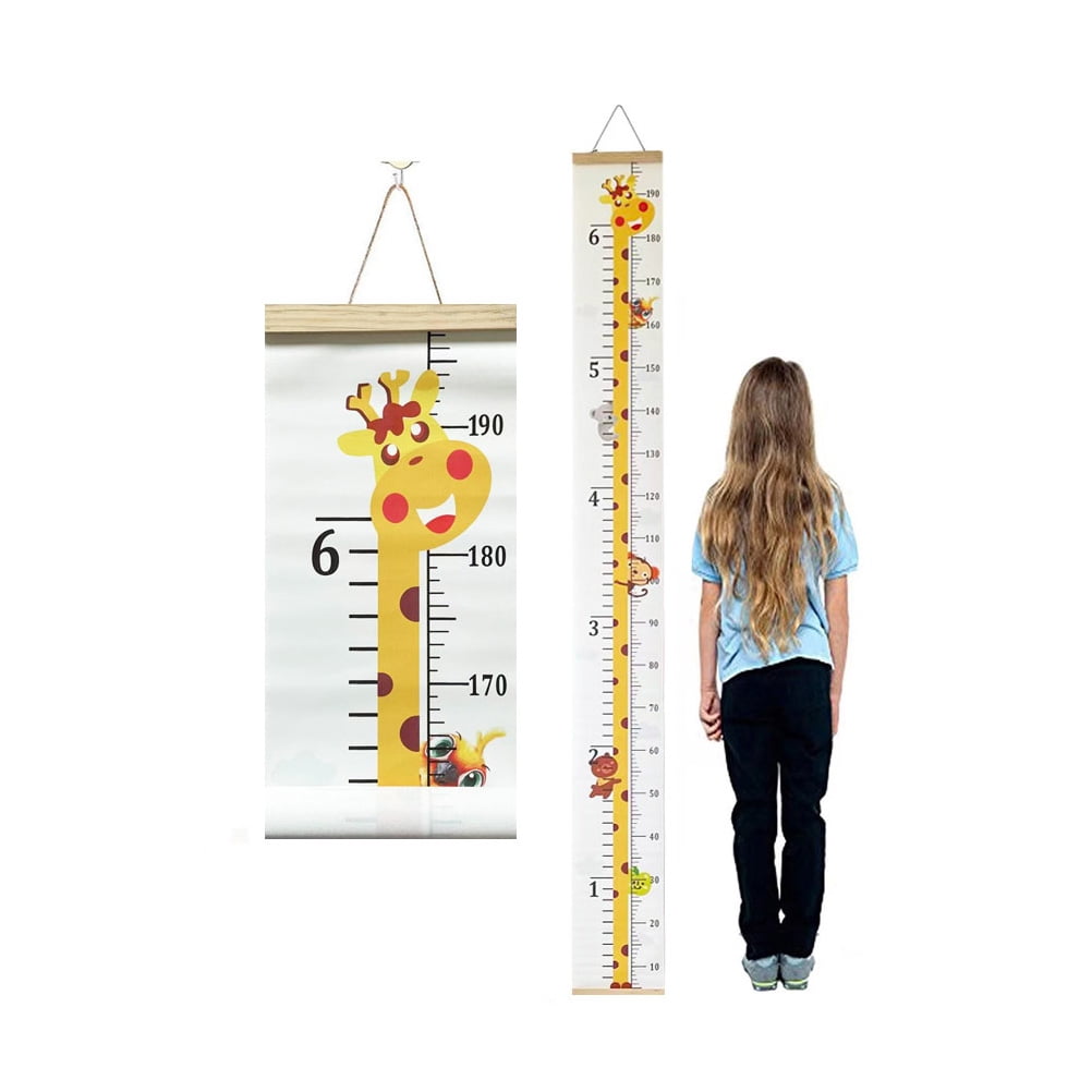 Cartoon Growth Chart Hanging Ruler Wall Decorative Removable Growth ...