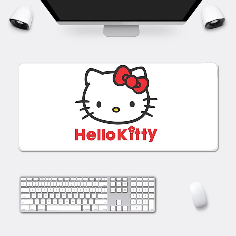 Cartoon H-Hello Cute K-Kitty Mousepad HD Printing Computer Gamers ...