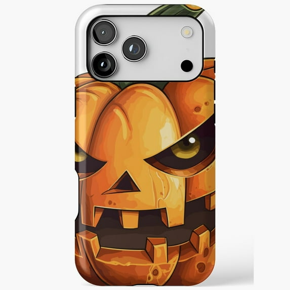 Cartoon Halloween Pumpkin Funny Creepy Jack O Lantern Face October Fun ...