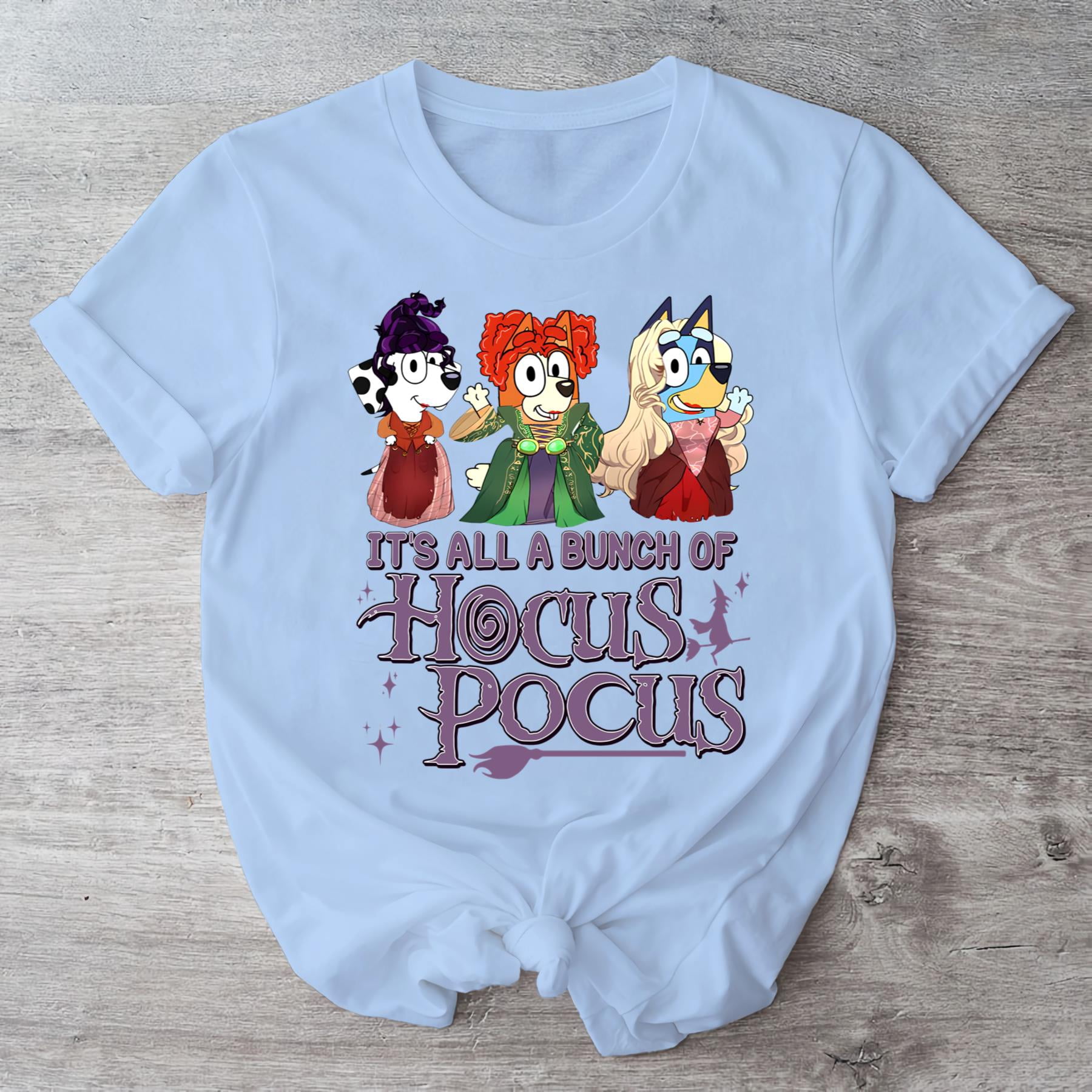 Cartoon Halloween T-shirt, It's All a Bunch of Hocus Pocus - Spooky ...