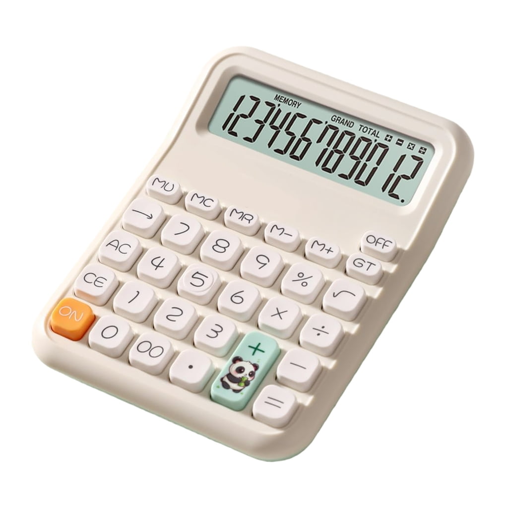 Cartoon Handheld Calculator with Large Display LCD Display Big Button ...