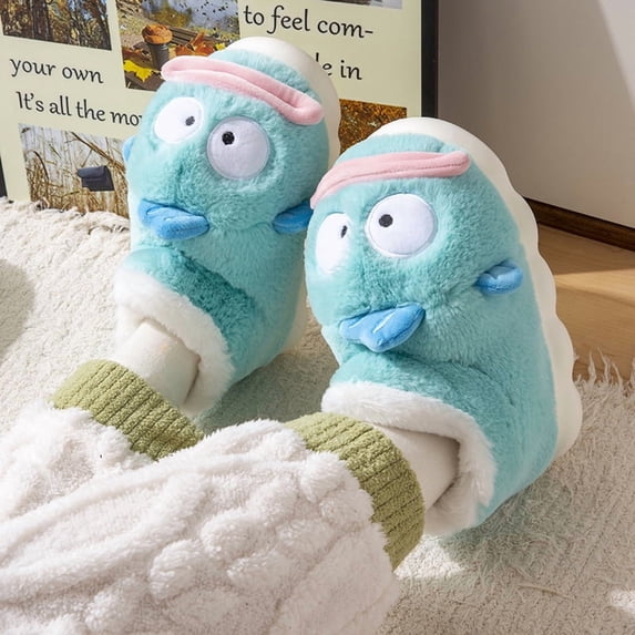 Cartoon Hangyodon Series Character Cotton Slipper Winter Indoor Anti ...