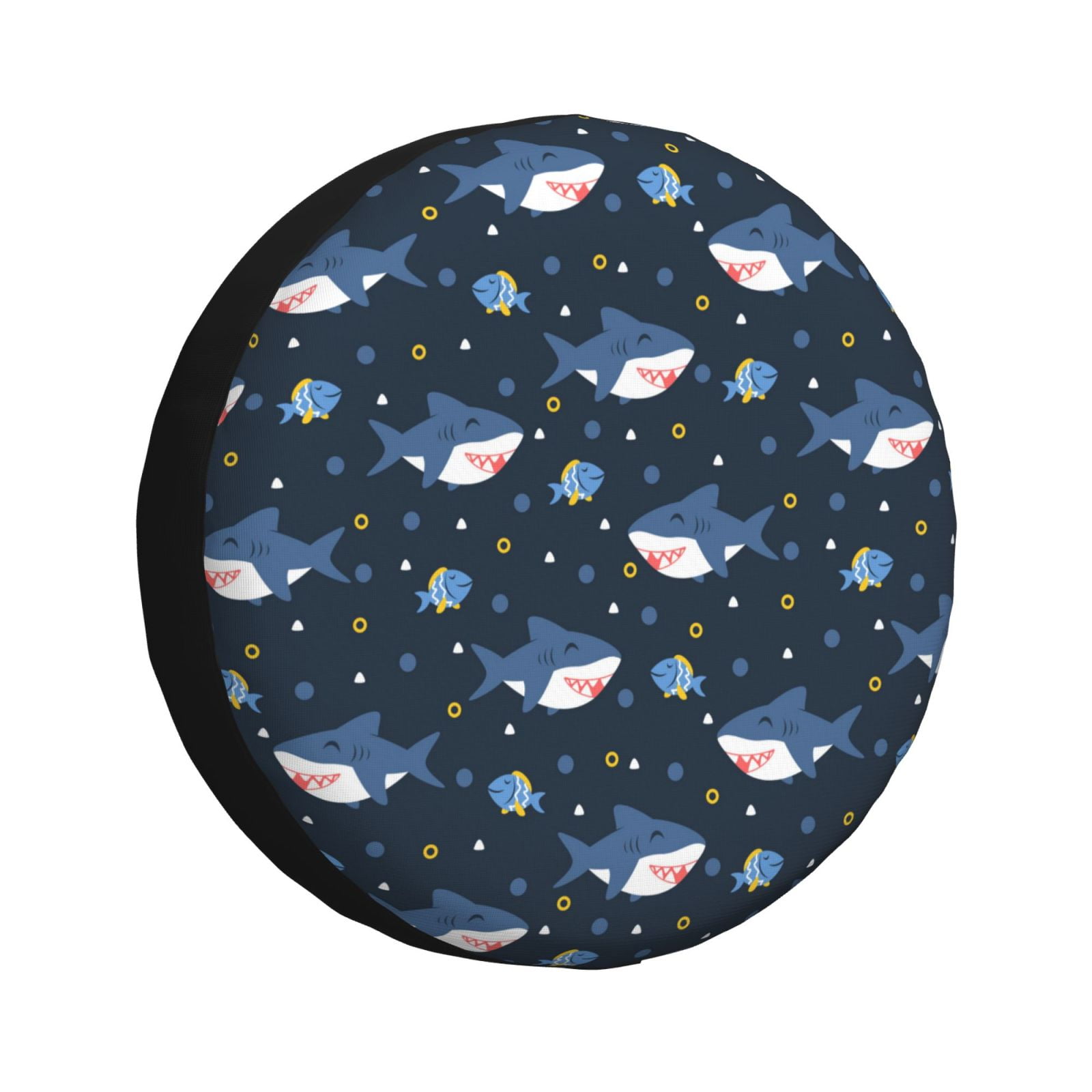 Cartoon Happy Cute Shark Spare Tire Cover for Trailer Camper RV Truck ...