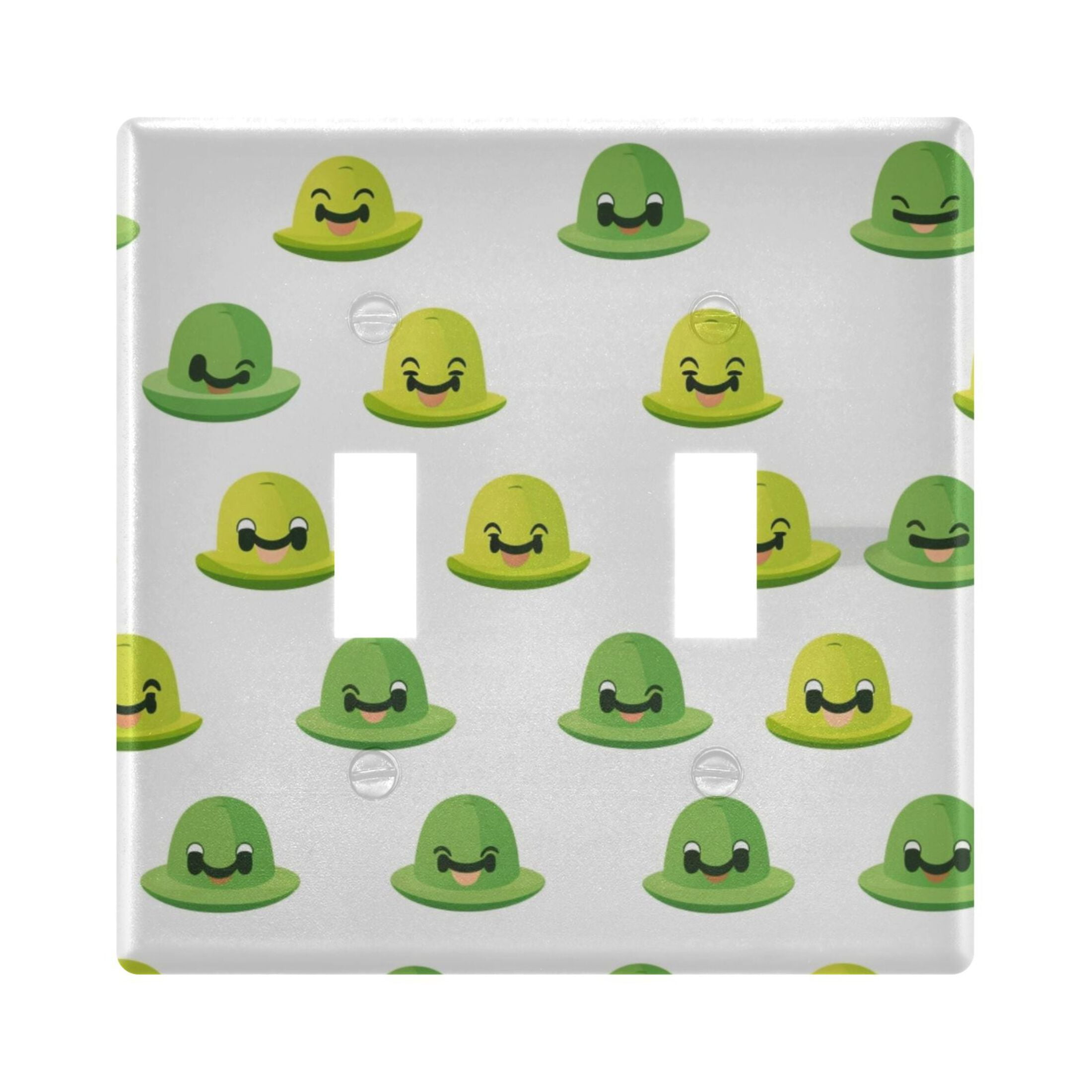 Cartoon Hats Light Switch Plate Covers 2 Gang Wall Plate Plastics ...