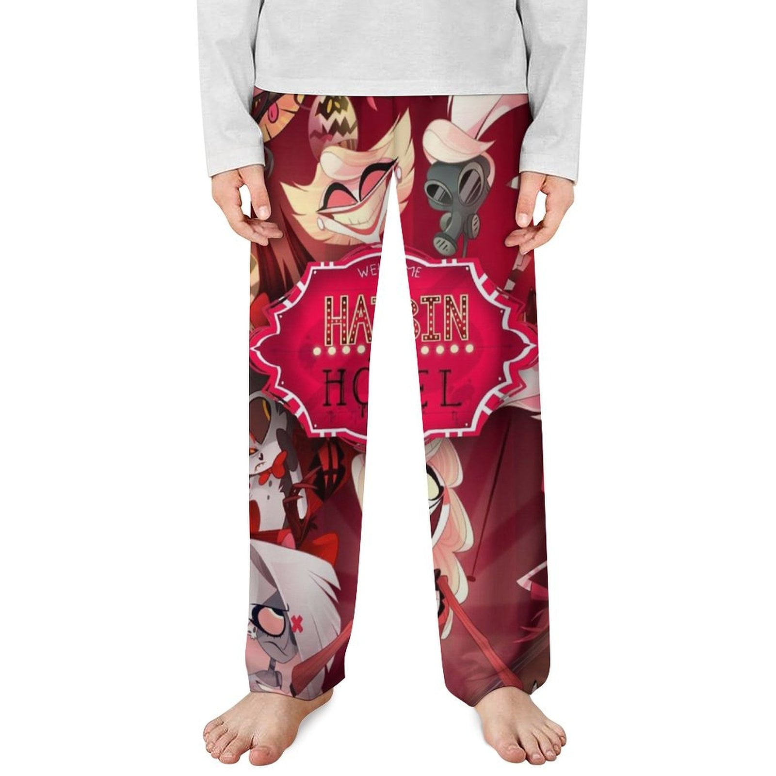 Cartoon Hazbin Hotel Children's Pajamas Lounge Straight Leg Sleeping ...