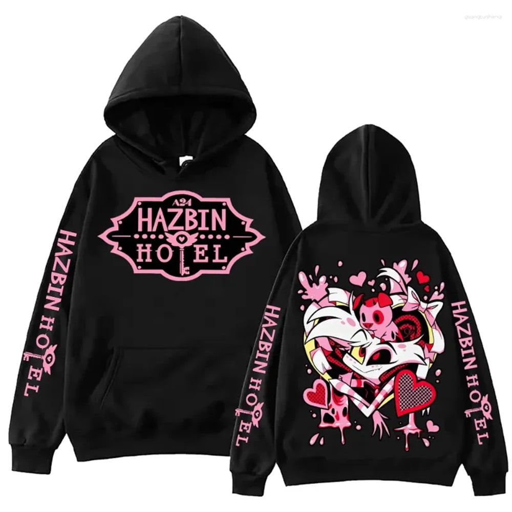 Cartoon Hazbin Hotel El Angel Dust Man Woman Sweatshirt Clothing Long ...
