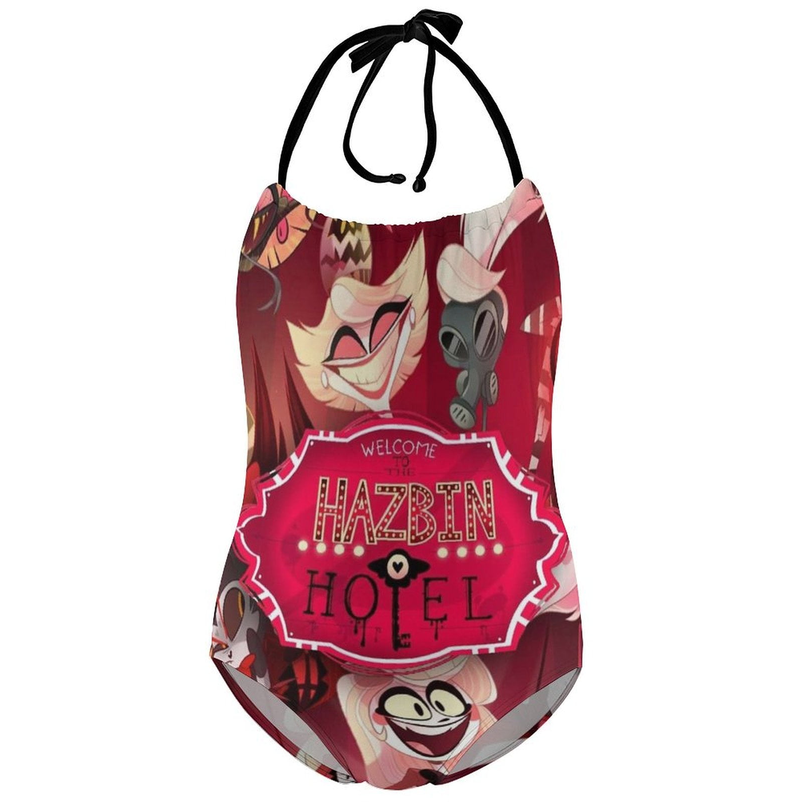 Cartoon Hazbin Hotel Girl's Swimsuit One-piece Summer Hawaii Beach Kid ...
