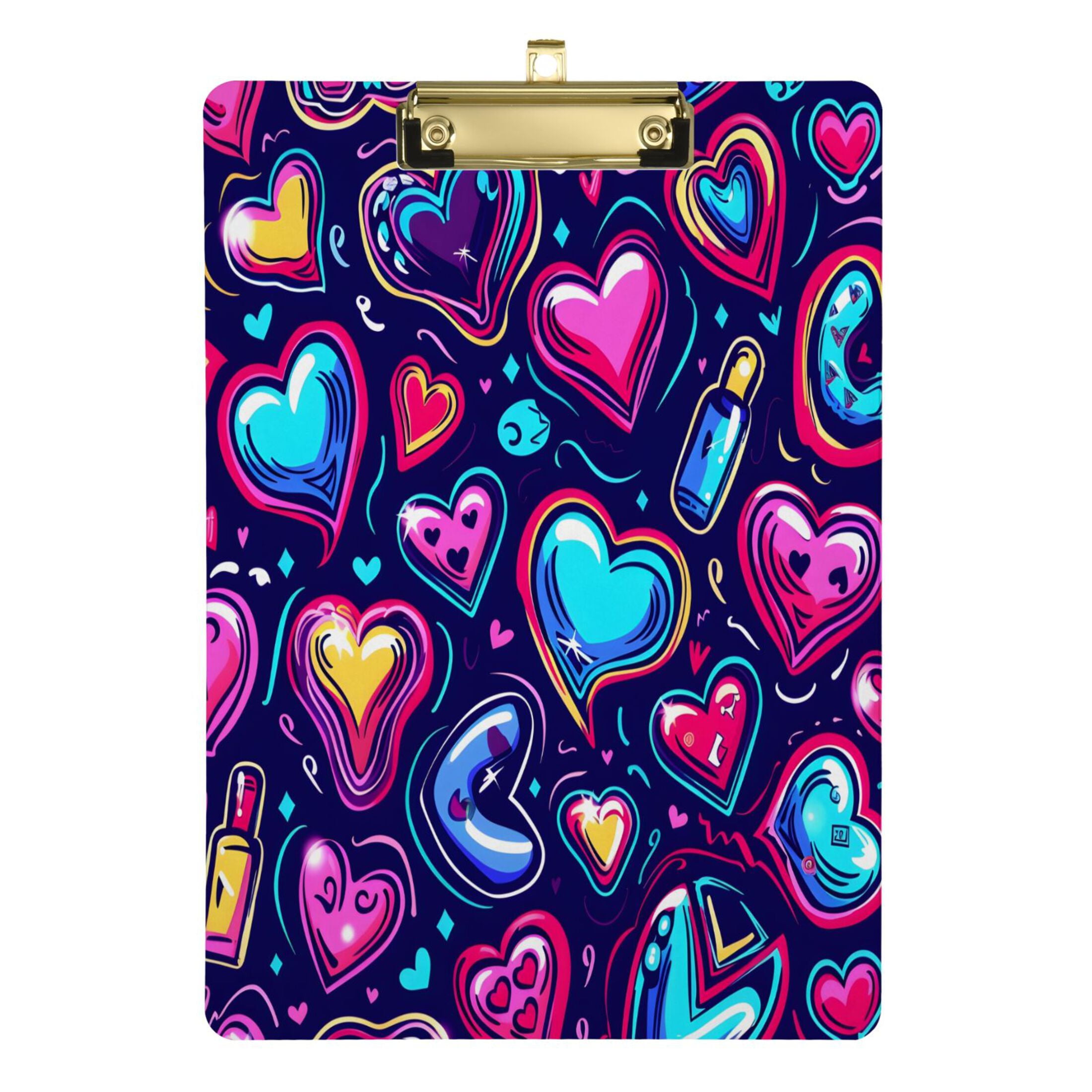 Cartoon Hearts Acrylic Clipboards A4 Standard Letter Size Clipboard 12. ...