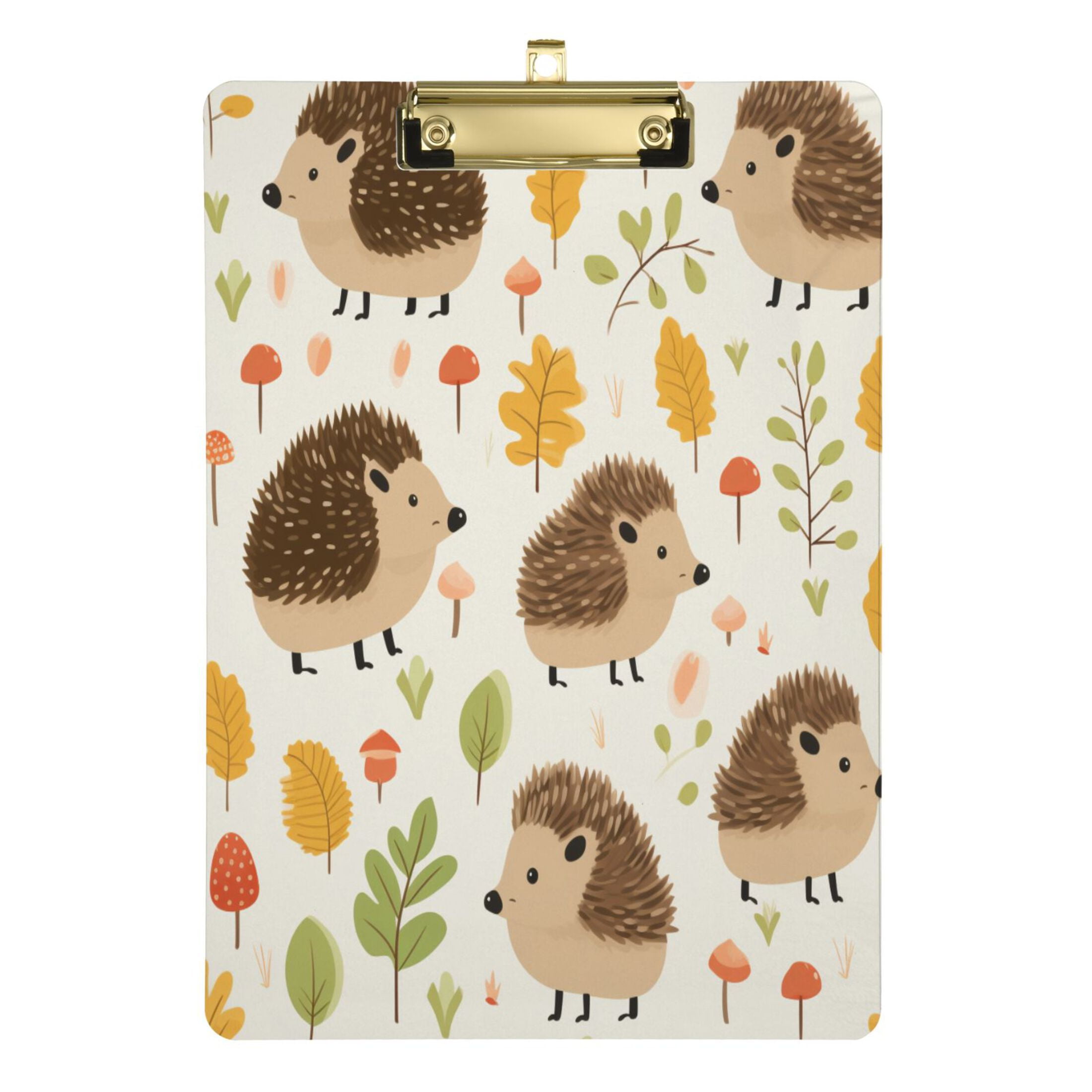 Cartoon Hedgehog Leaf Acrylic Clipboards A4 Standard Letter Size ...