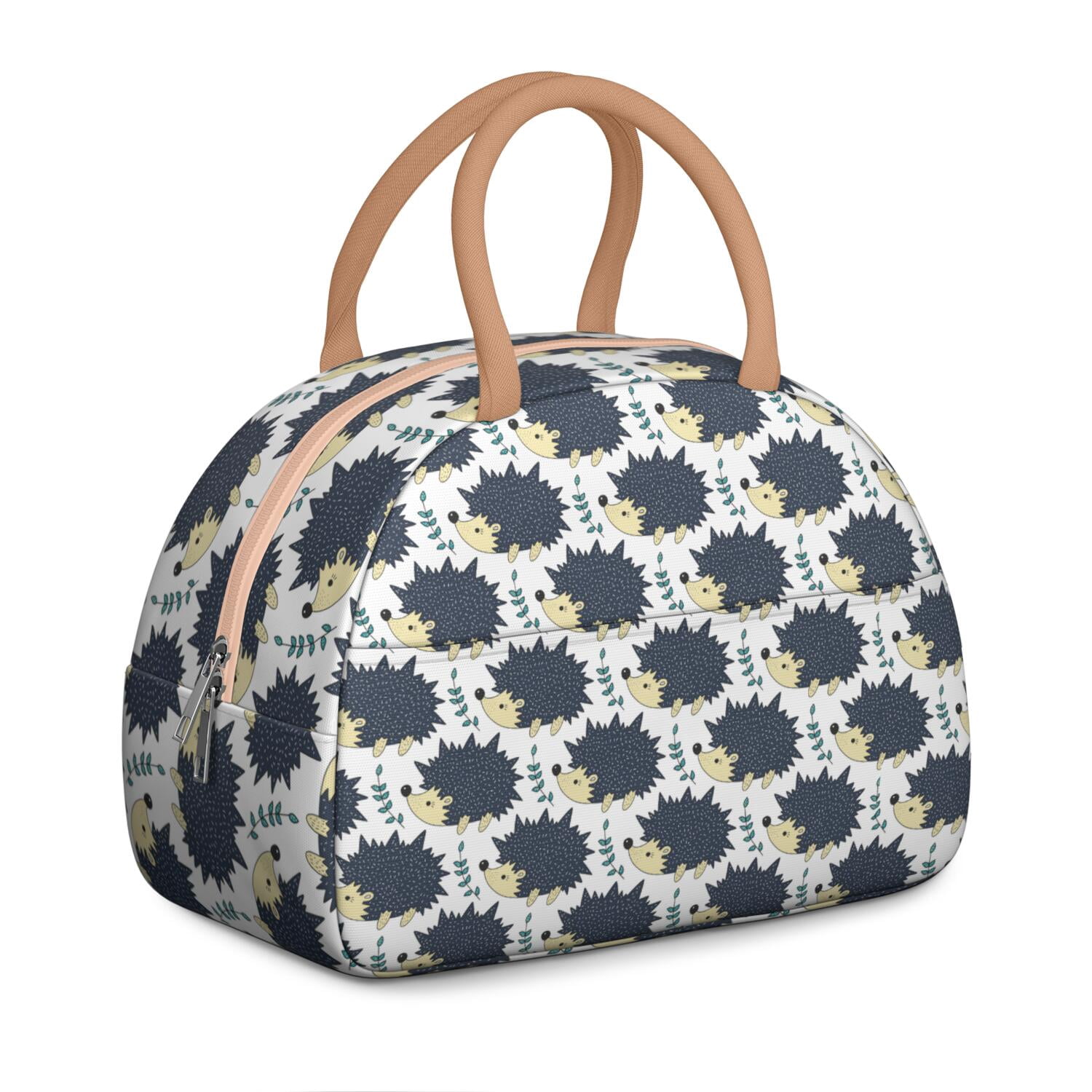 Cartoon Hedgehog Lunch Box - Playful Forest Animal Print with Starry ...