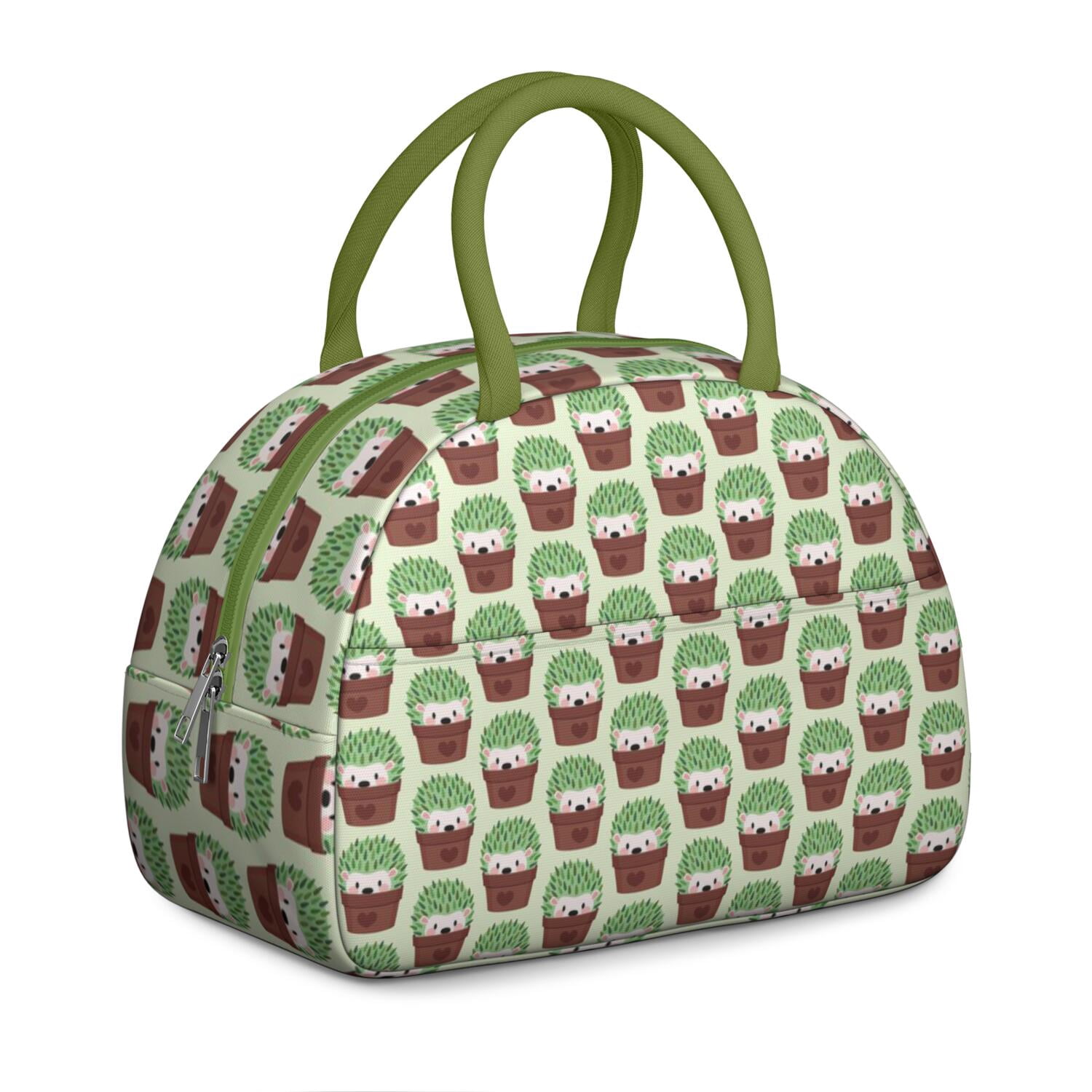 Cartoon Hedgehog Lunch Box - Playful Forest Animal Print with Starry ...