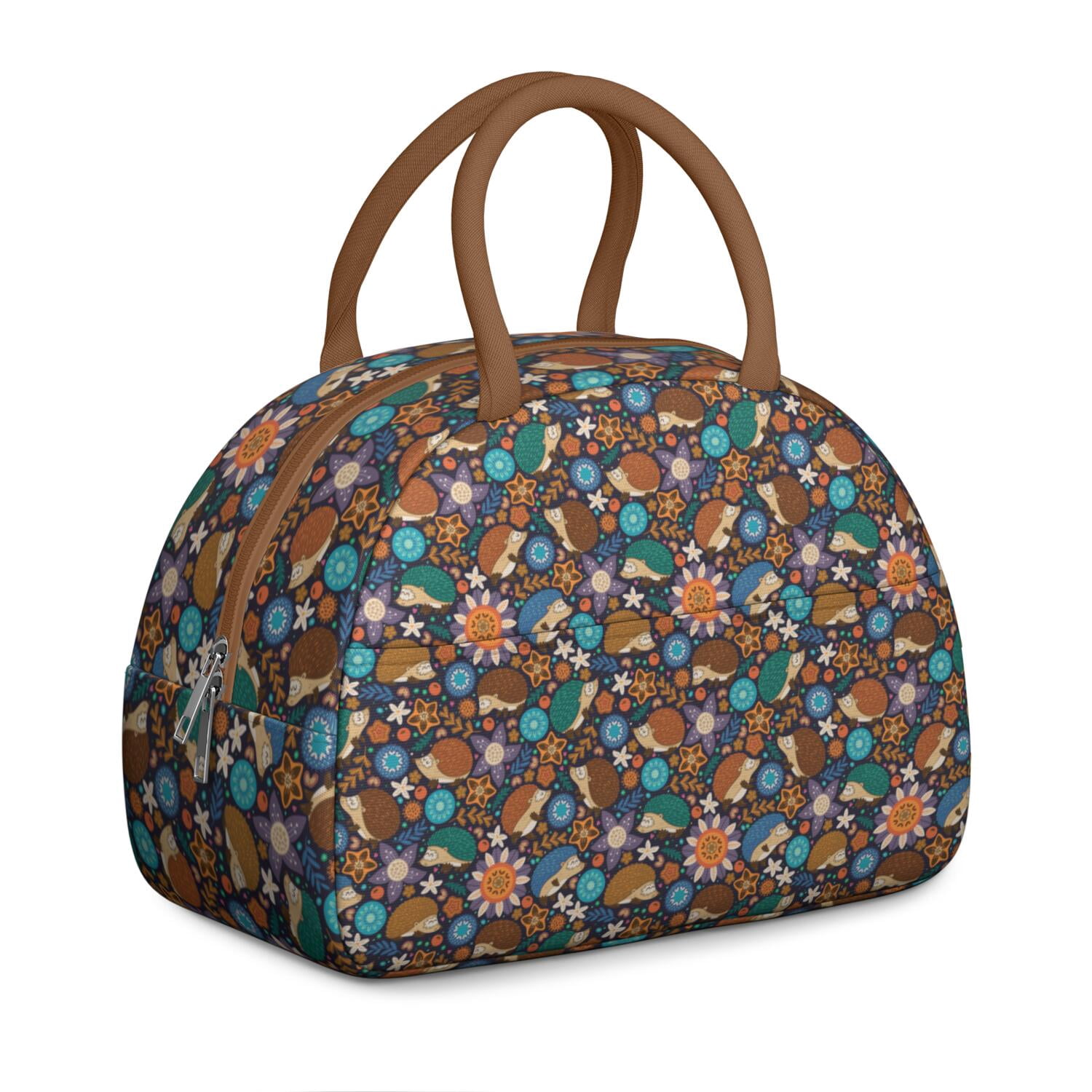 Cartoon Hedgehog Lunch Box - Playful Forest Animal Print with Starry ...