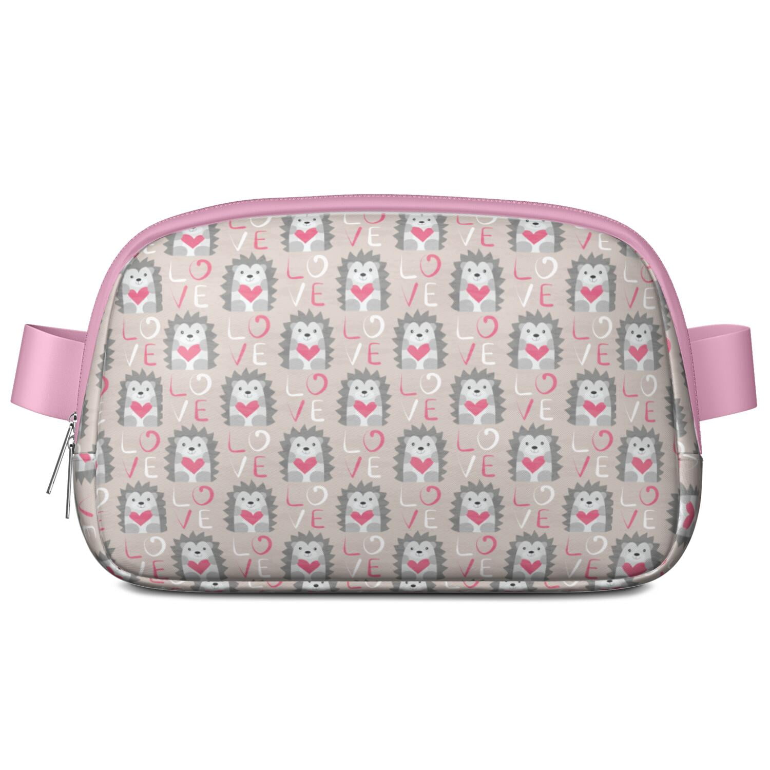 Cartoon Hedgehog Waist Pack - Artistic Animal Pattern Mini Fanny Pack ...