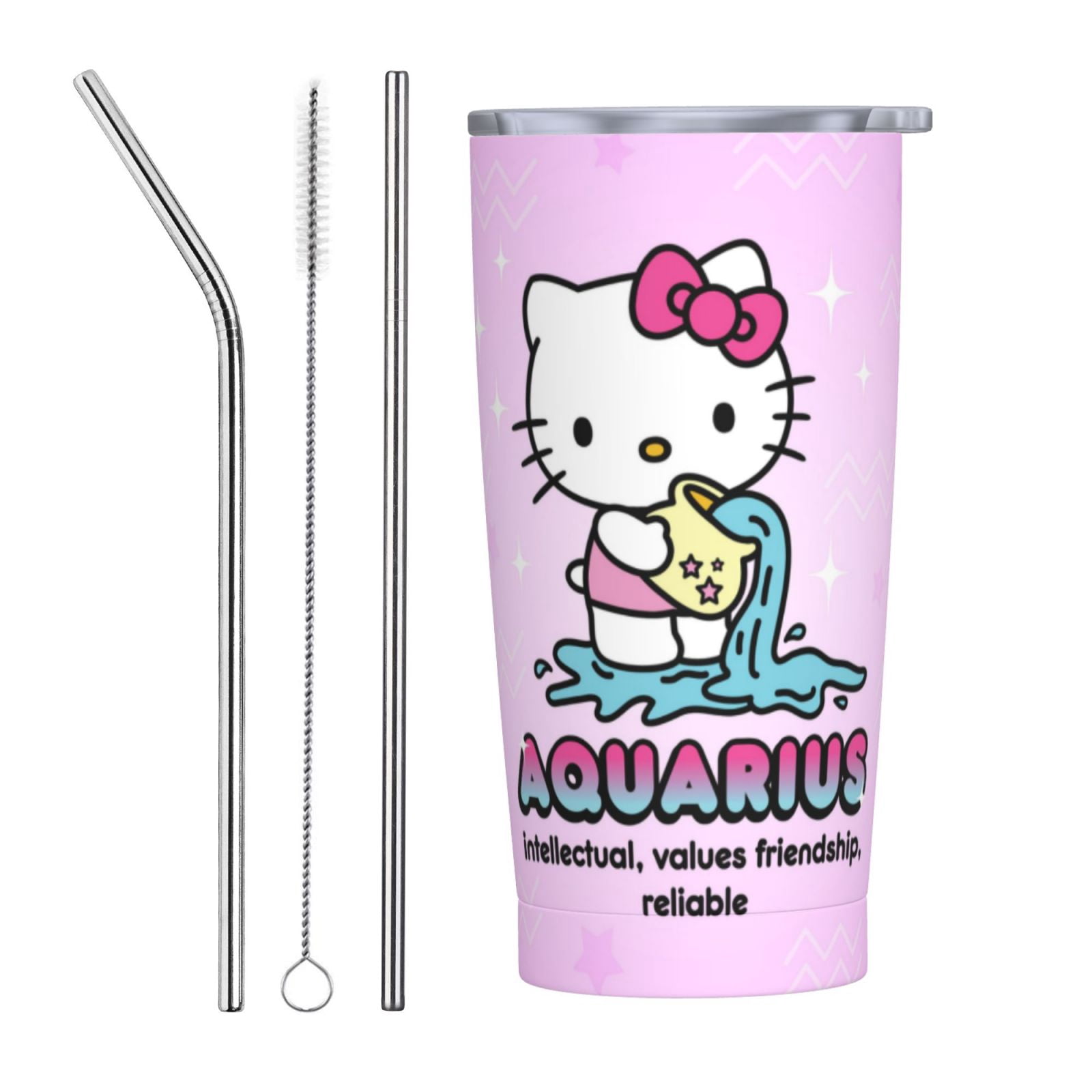 Cartoon Hello Kitty(16)Stainless Steel Tumbler Leak Proof Tumbler with ...